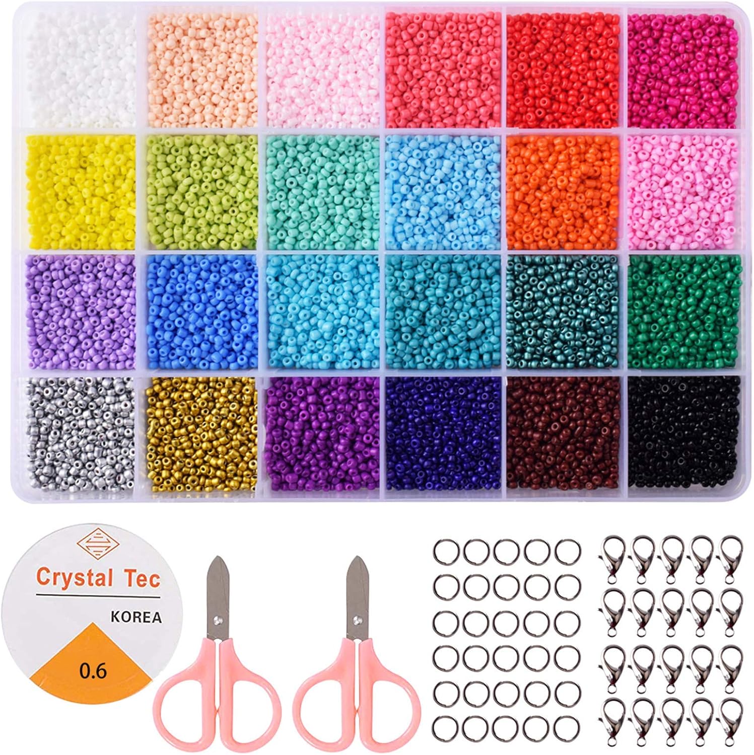 Seed Beads for Jewelry, DIY Bracelets, Necklace, Anklets, Art Craft ...