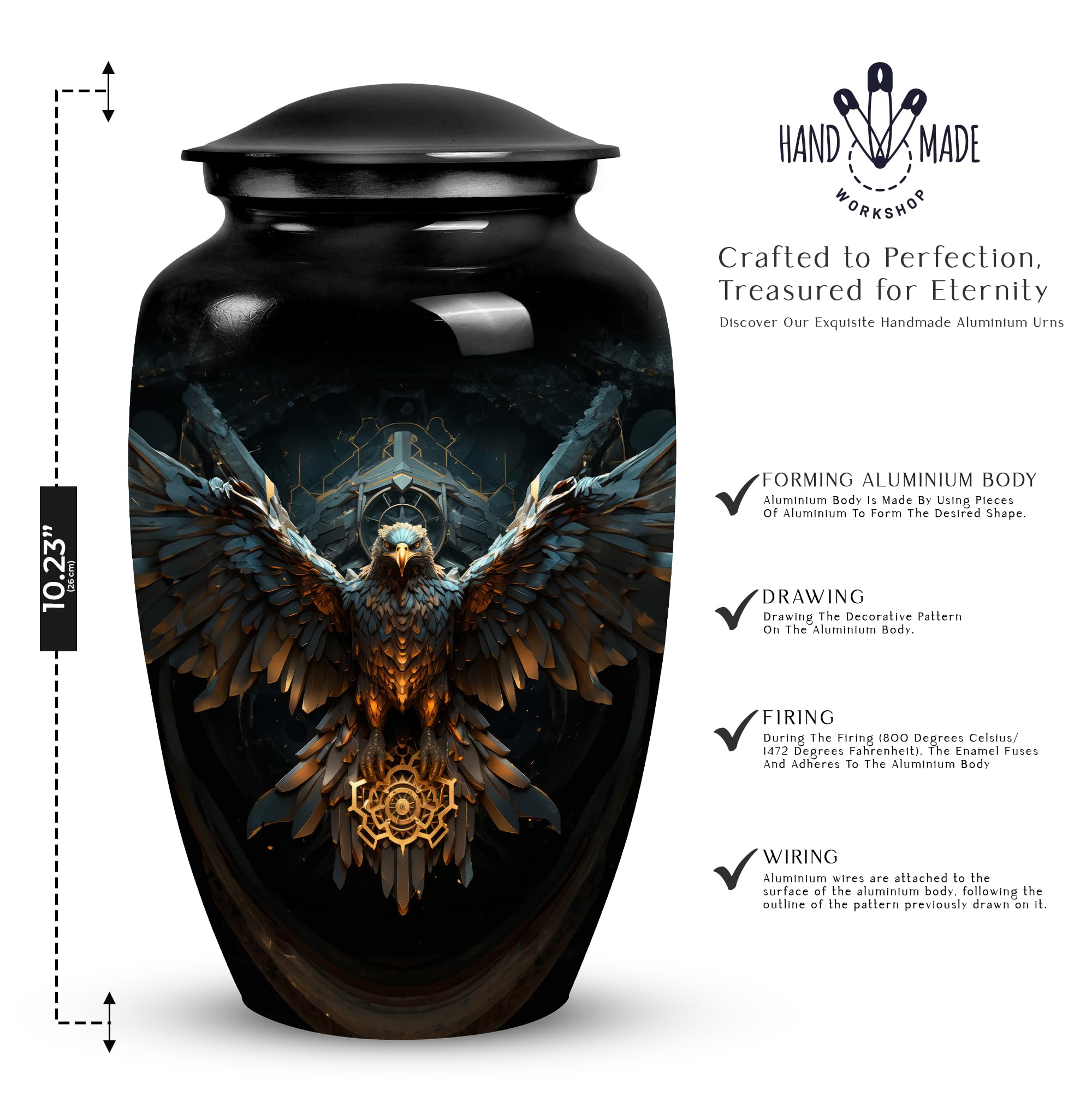 Snapklik.com : PARUHAS Eagle Guarding The Soul Gate Urn For Adult Ashes ...