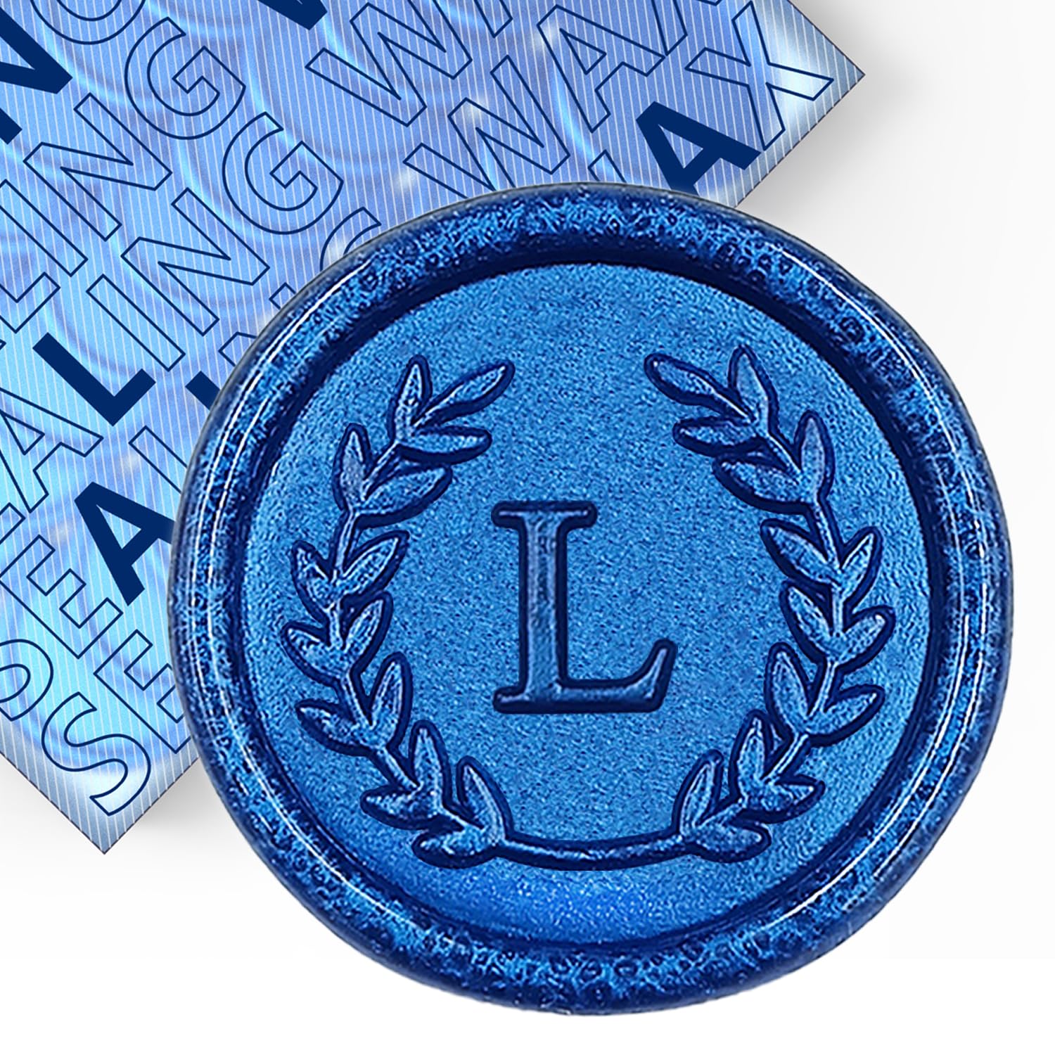 Amazon.com: 25Pcs Blue Letter L Adhesive Wax Seal Stickers, Hand-Made ...