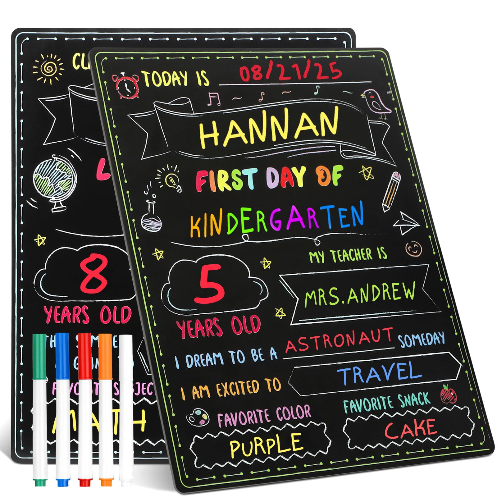 Snapklik.com : First & Last Day Of School Board Sign