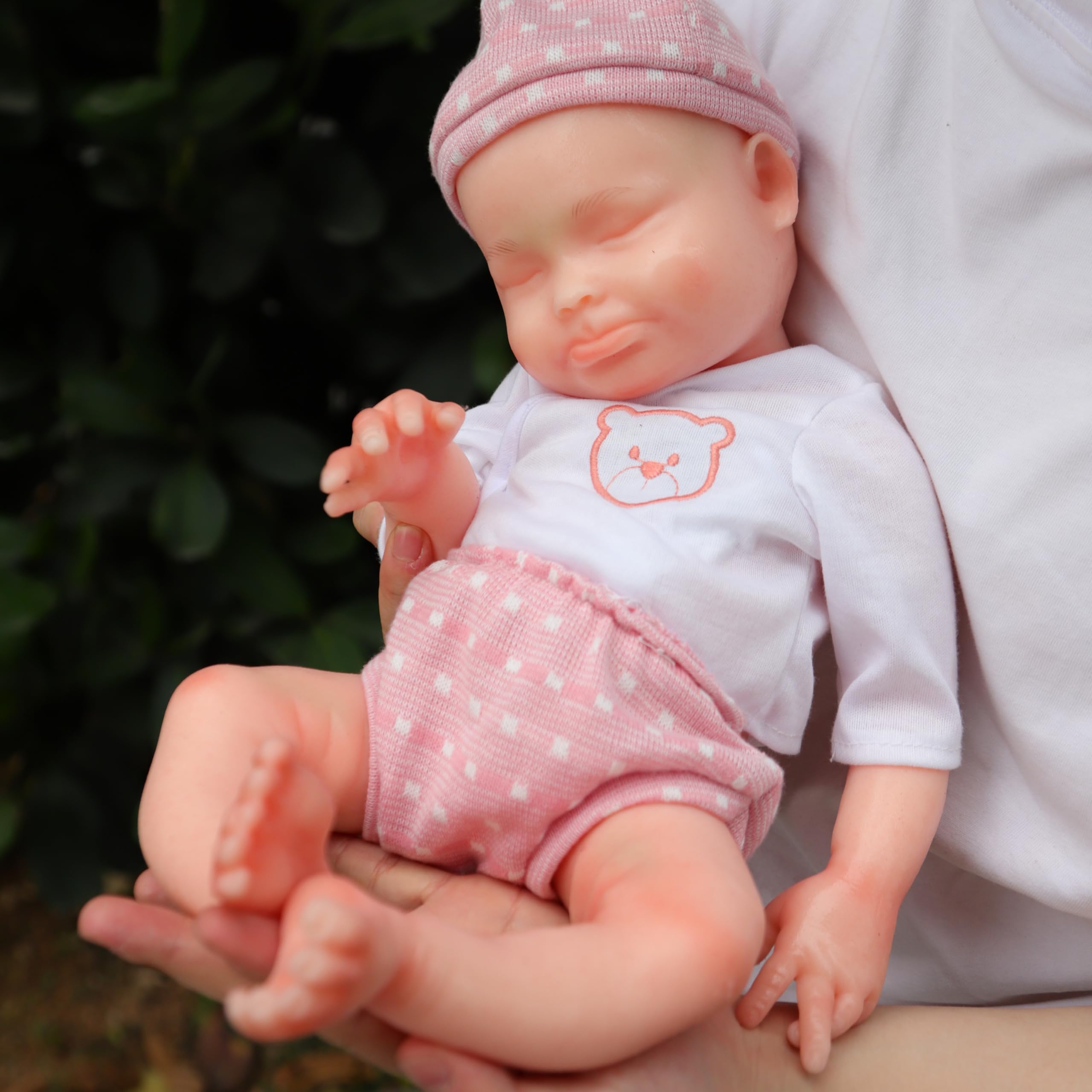 Farious 45CM Realistic Full Silicone Baby Doll,Lifelike Reborn Baby ...