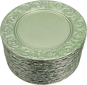 Amazon.com | Charger Plates Set, Round Charger Plates, 13'' Reusable ...