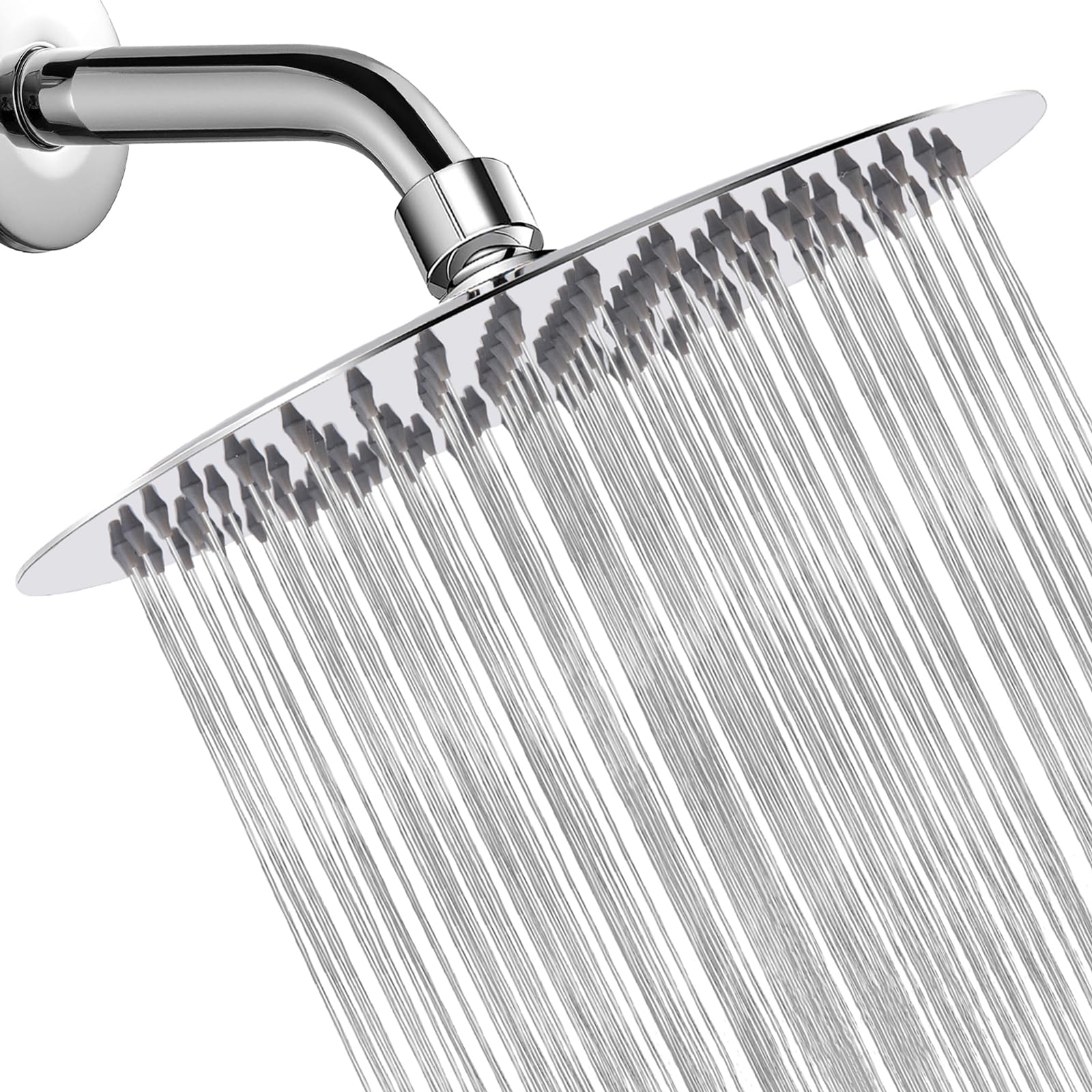 Rain Shower Head, Katezon High Flow Rainfall Showerhead Stainless Steel ...