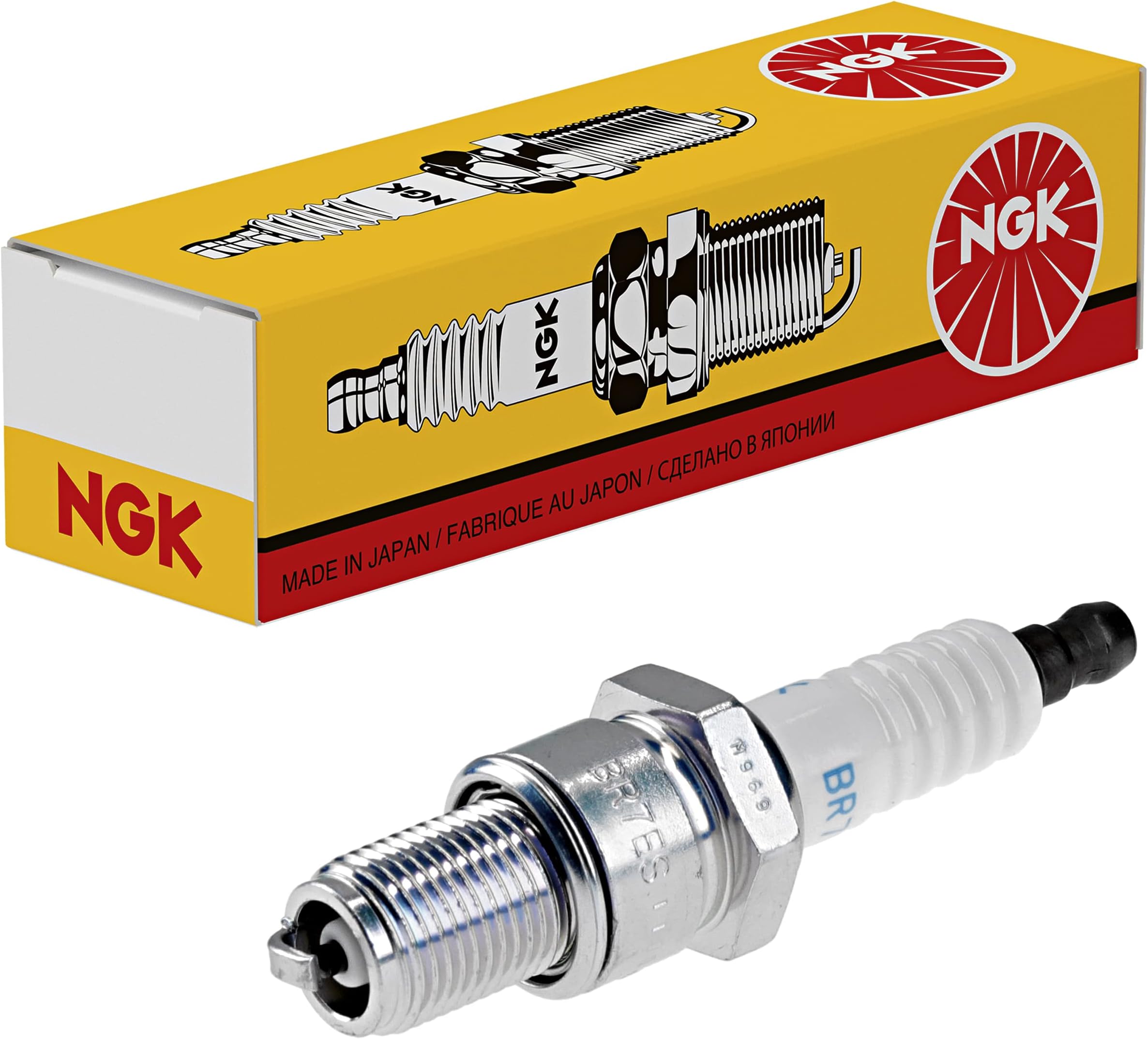 Amazon.com: NGK V-Power Spark Plugs - Stock #7548 - BR9EYA - Solid Tip ...