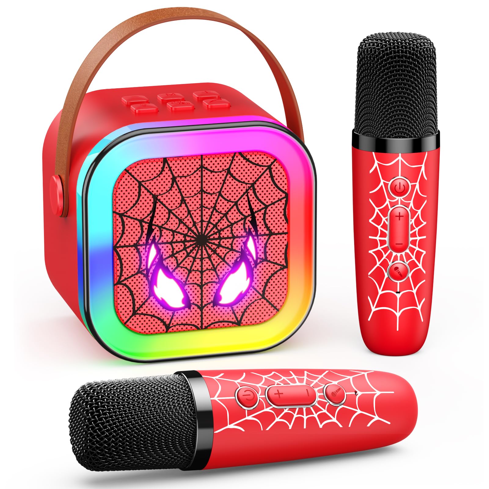 Amazon.com: LED Karaoke Machine Toy: Mini Microphone for Kids 4 5 6 7 8 ...