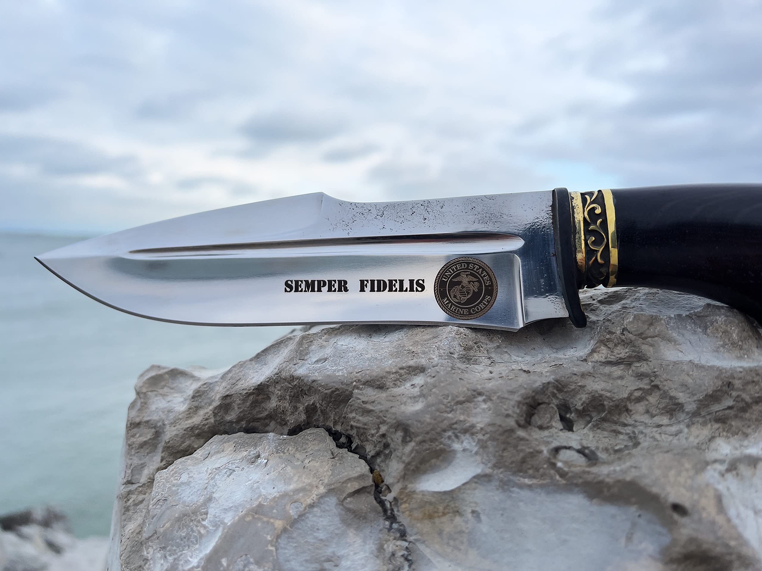 Russian Spetsnaz Knife Russian Military Combat Knife Scout Hp40, On An