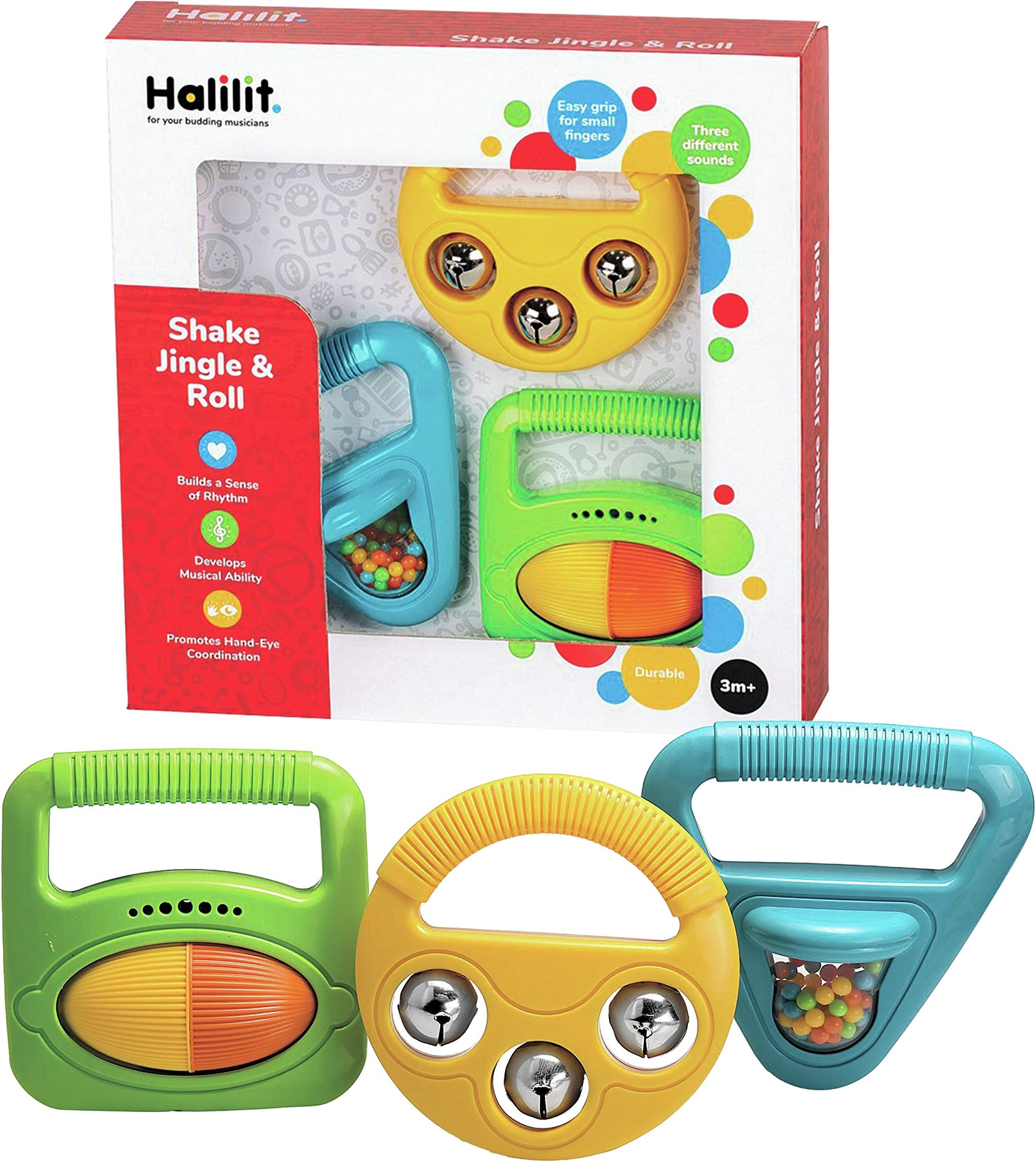 Halilit Baby Band Musical Instrument Gift Set. 4 Piece Babies Sensory ...