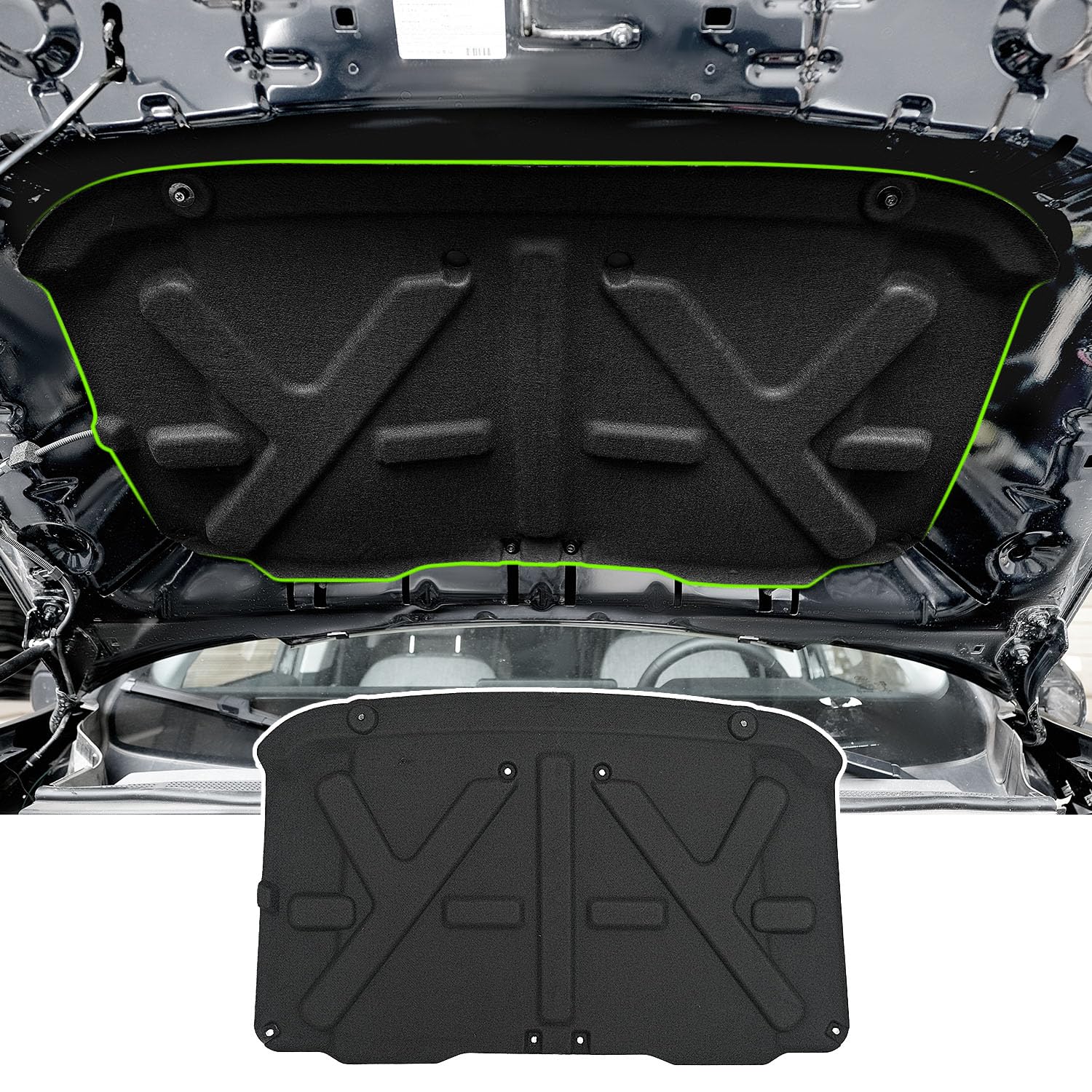 Amazon.com: xipoqix Hood Insulation Pad Compatible with 2022-2024 Ford ...