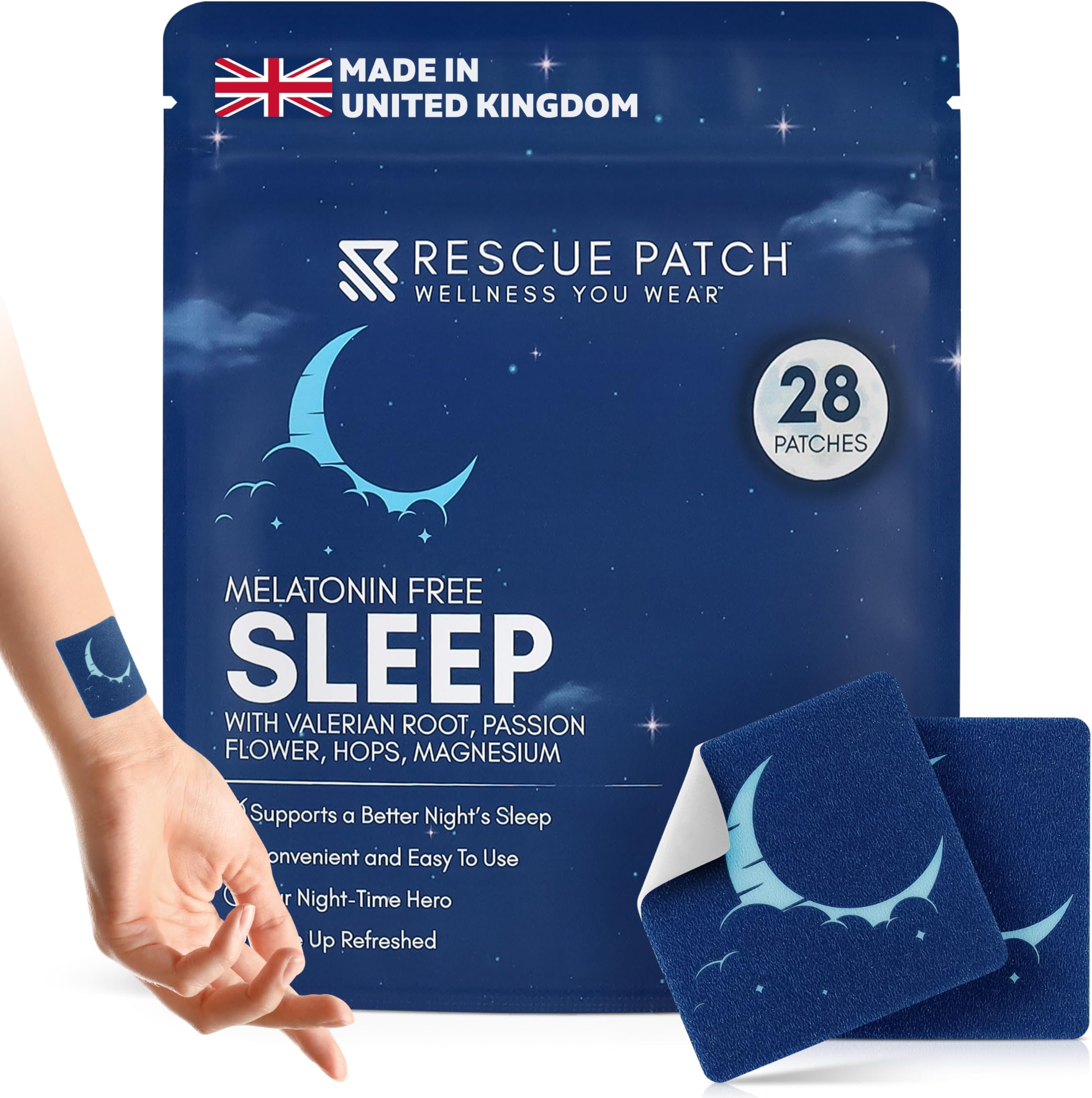 Amazon.com: Rescue Patch - Sleep Patches for Adults Extra Strength ...