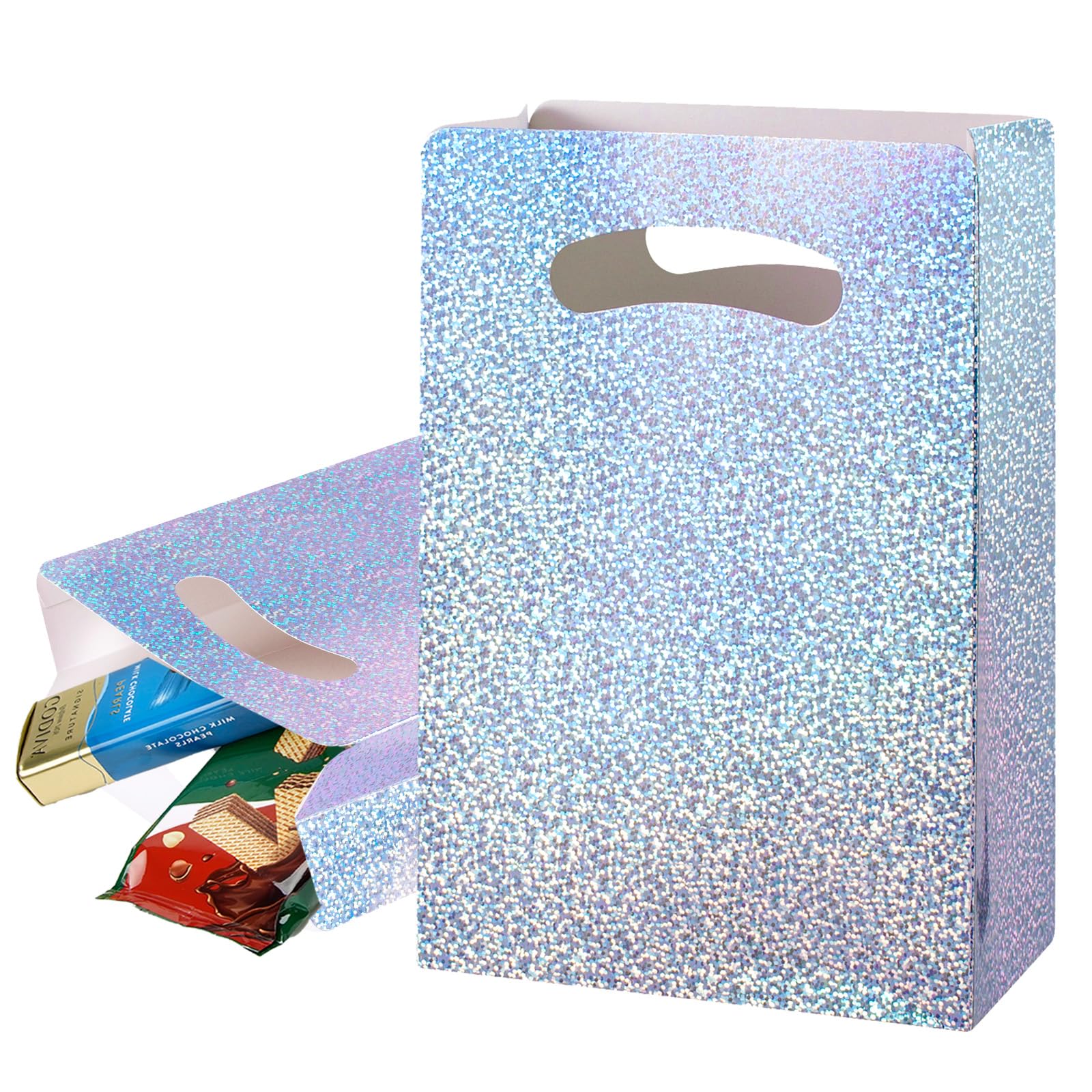 Amazon.com: UnicoPak 16 Pack Iridescent Goodie Bags Party Favor Bags ...