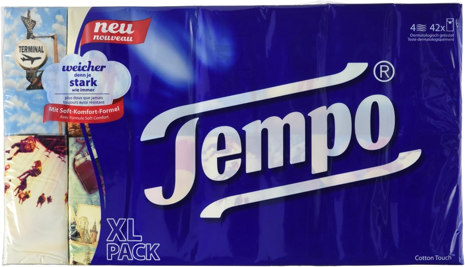 Tempo Handkerchief Classic Handkerchiefs 42 x 10 Tissues : Amazon.co.uk ...