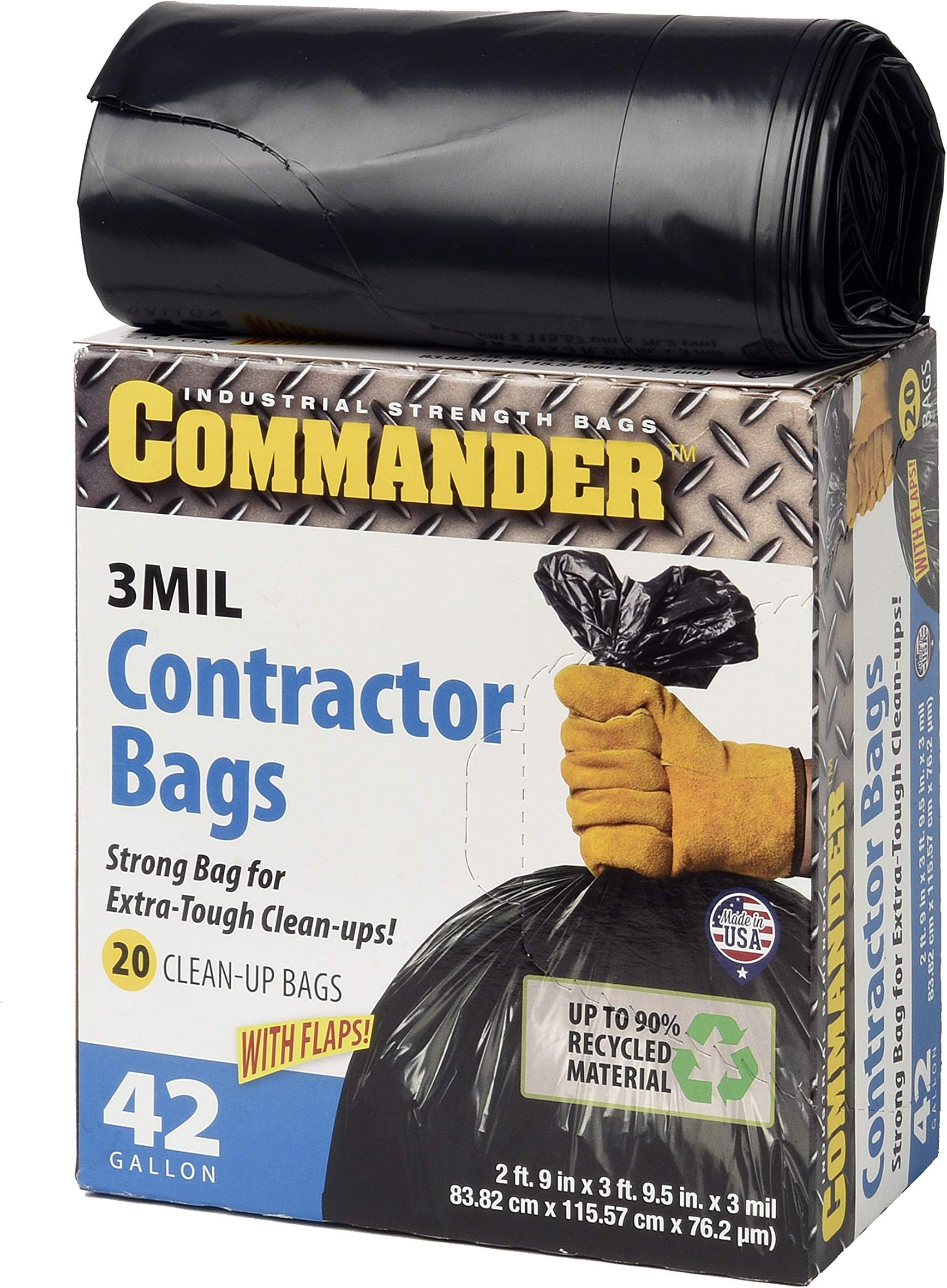 Amazon.com: Contractor's Choice 50-Count 42-Gallon Outdoor Construction ...
