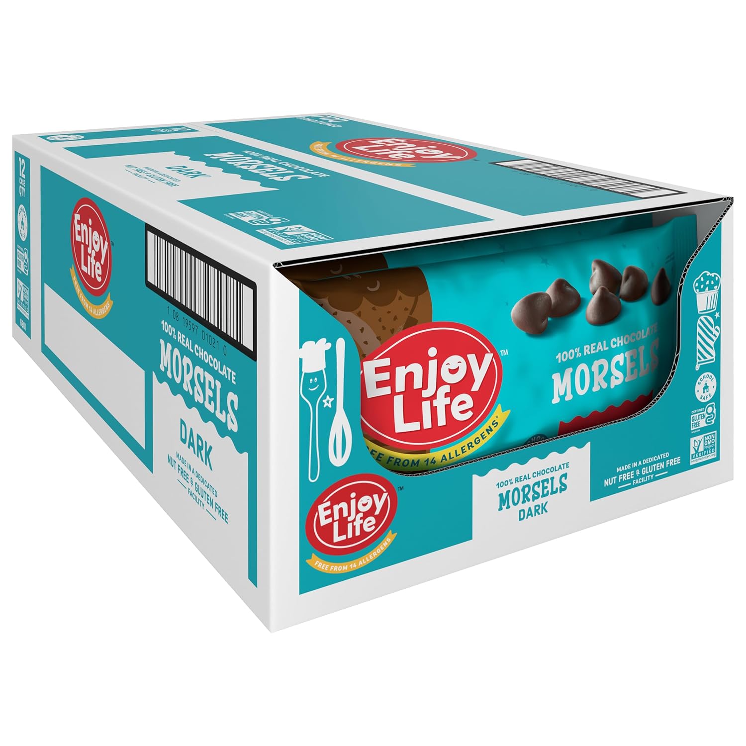 Amazon.com : Enjoy Life Baking Dark Chocolate Morsels, Dairy Free ...