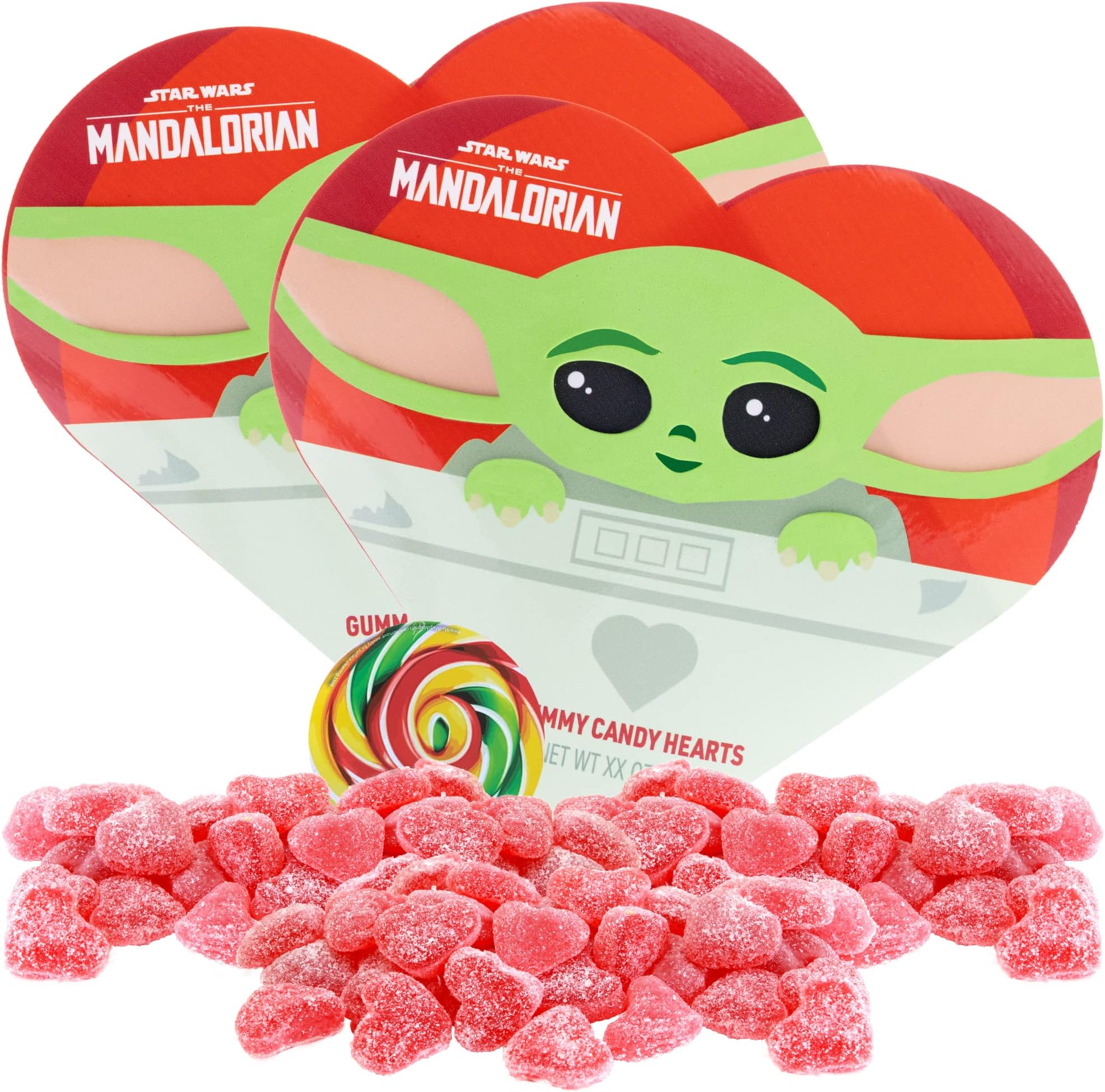Amazon.com : Valentine’s Day Mandalorian Grogu Heart Shaped Paper Box ...