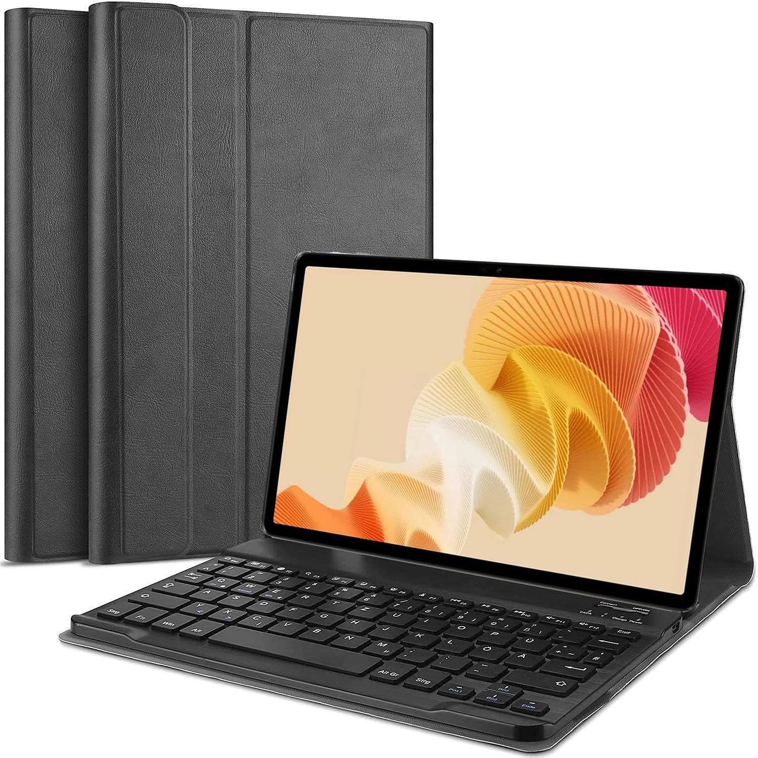 HOM Tri Fold Wireless Bluetooth Keyboard with Detachable Tablet Case ...