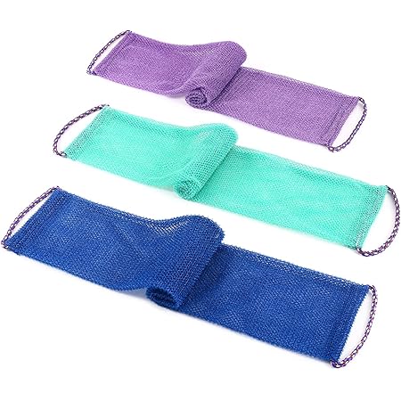 Amazon.com: 3 Pieces African Exfoliating Sponge, African Bathing Back ...