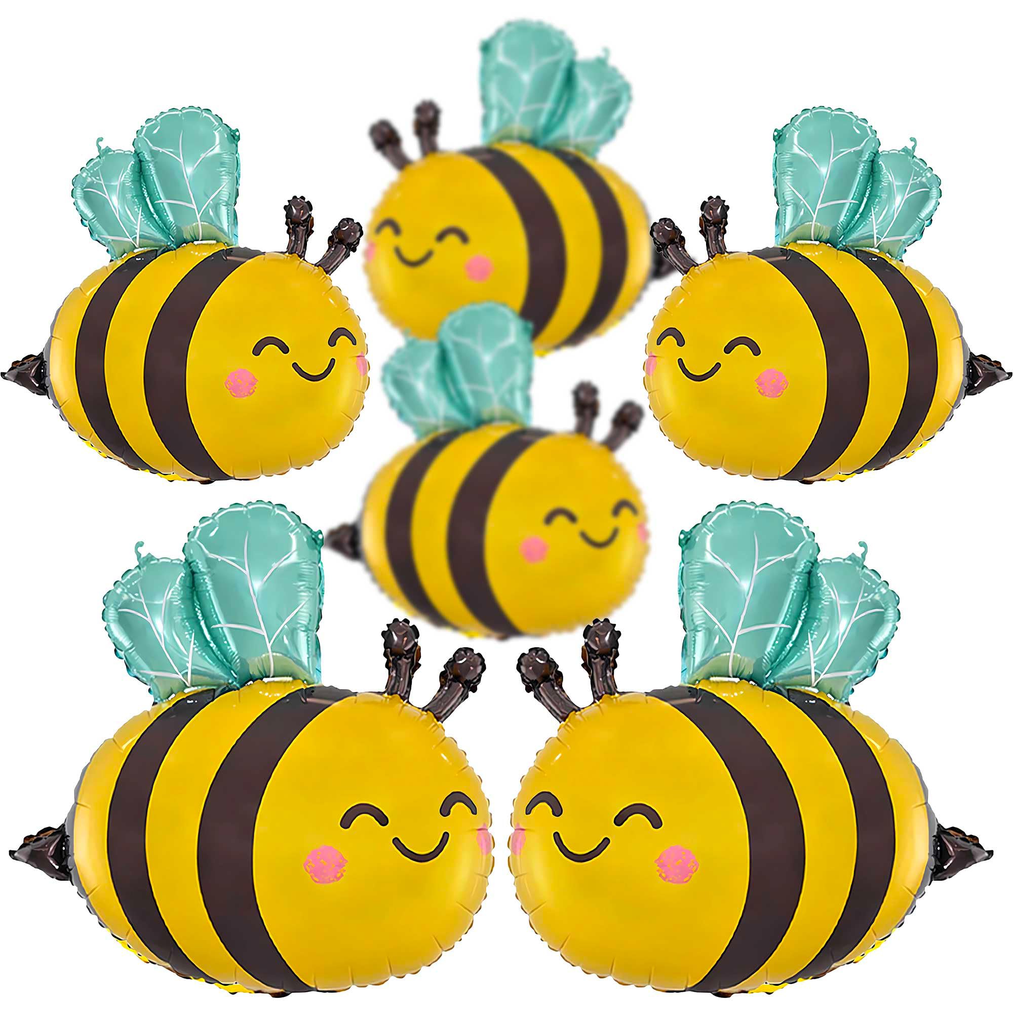 Amazon.com: diycam Bee Foil Balloons, Bumble Bee Balloons for Bee ...