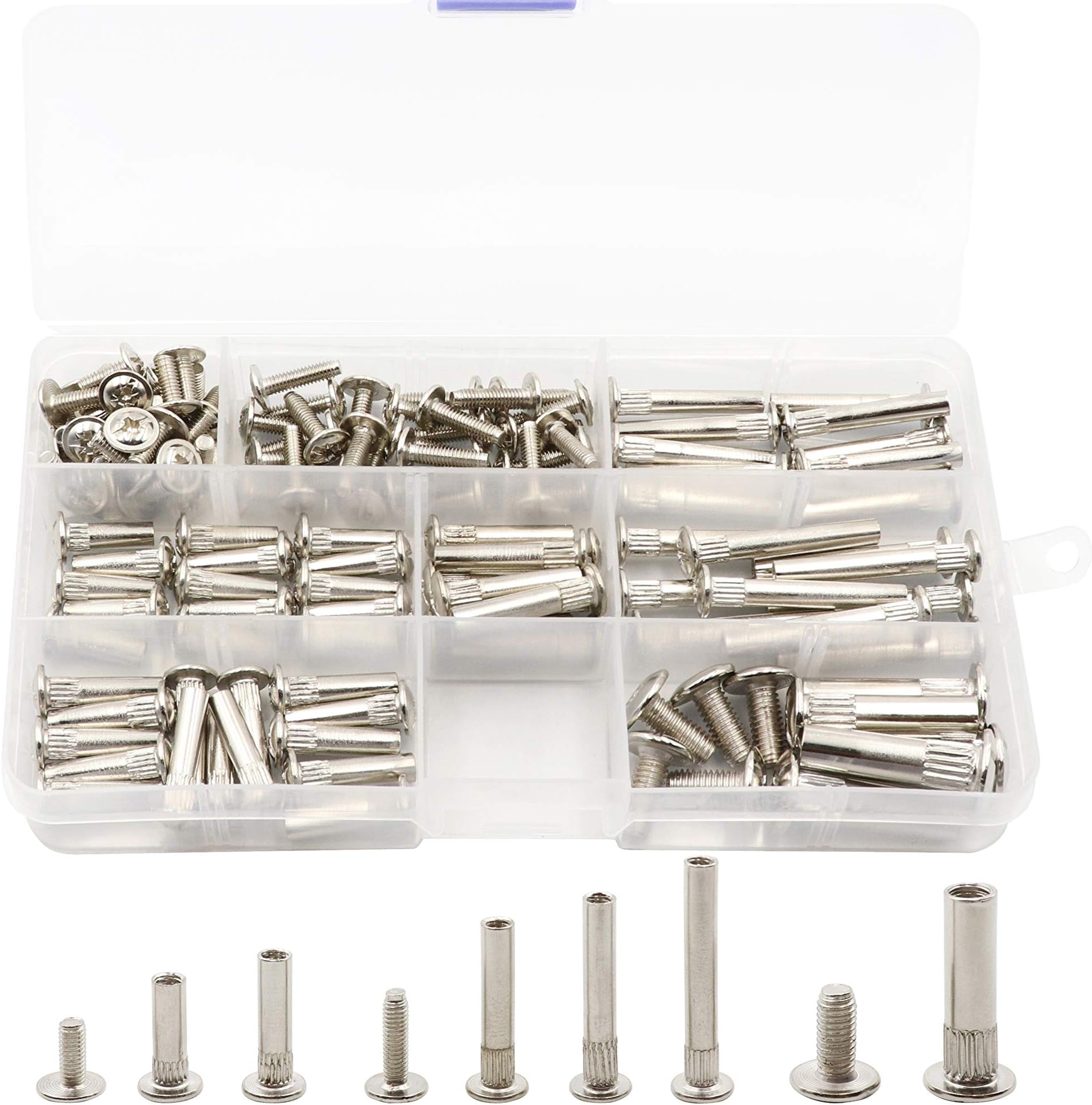 Amazon.com: Swpeet 25Pcs M6x50mm Carbon Steel Black Hex Drive Socket ...