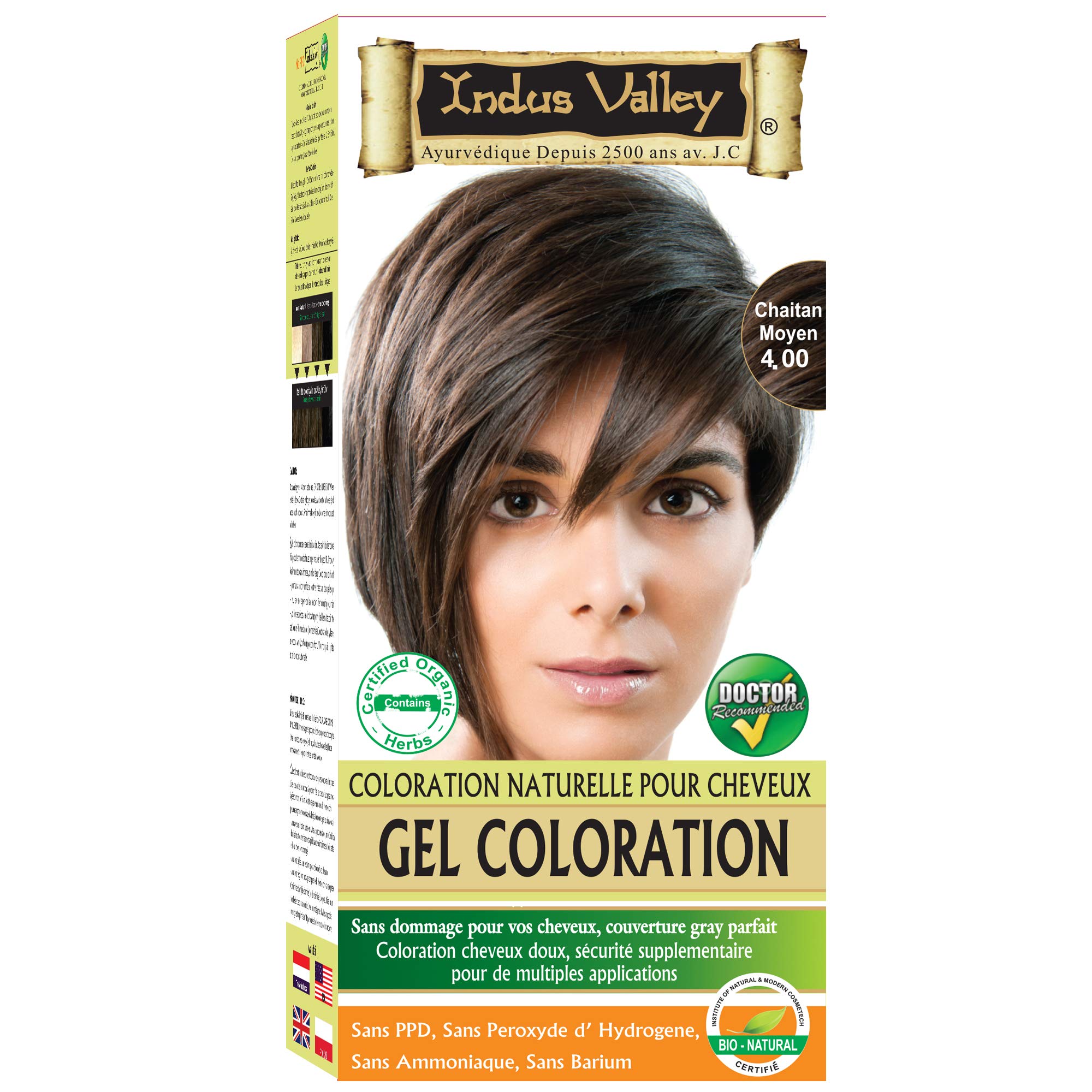 Buy INDUS VALLEYNatural Halal Damage Free Gel Hair Color Medium Brown ...
