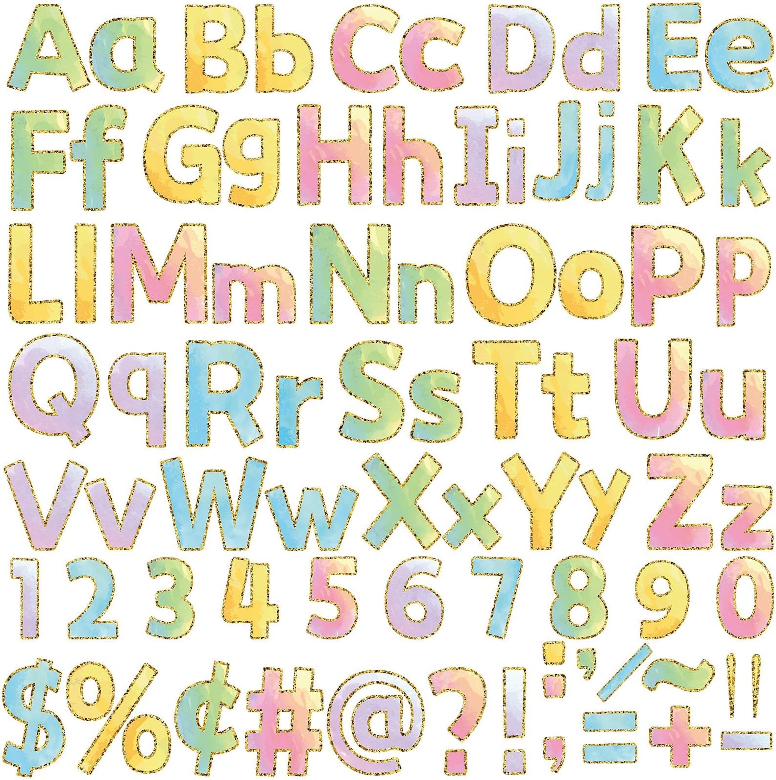 Amazon.com: 260pcs Letters Combo Pack Set Confetti Classroom ...