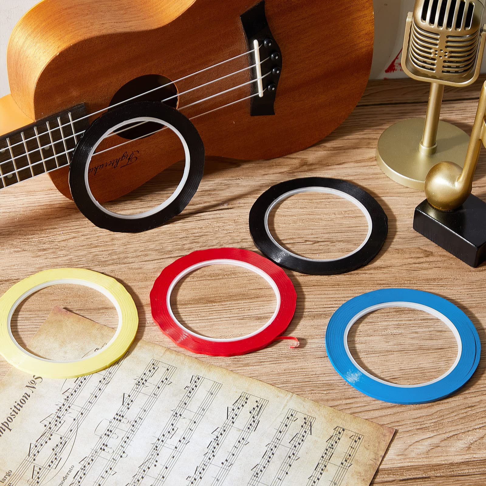 Snapklik.com : 5 Rolls Violin Fingering Tape For Fretboard Note ...