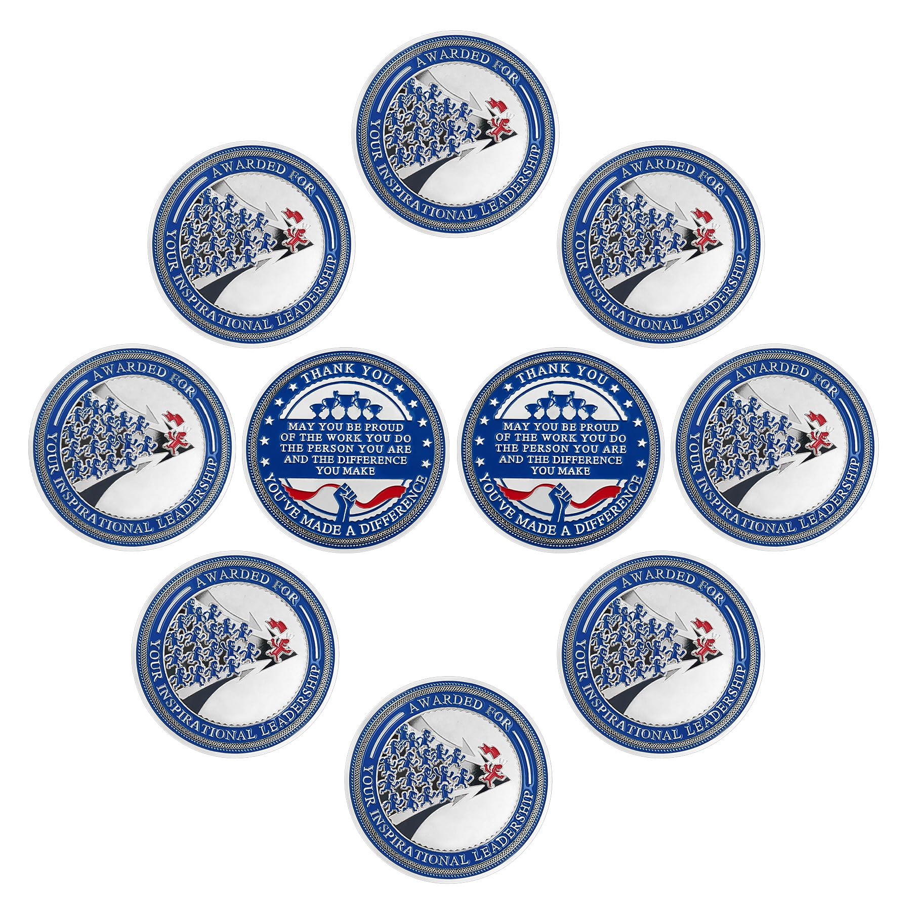 Amazon.com : 10Pcs Leadership Coins Set Appreciation Award Gifts for ...