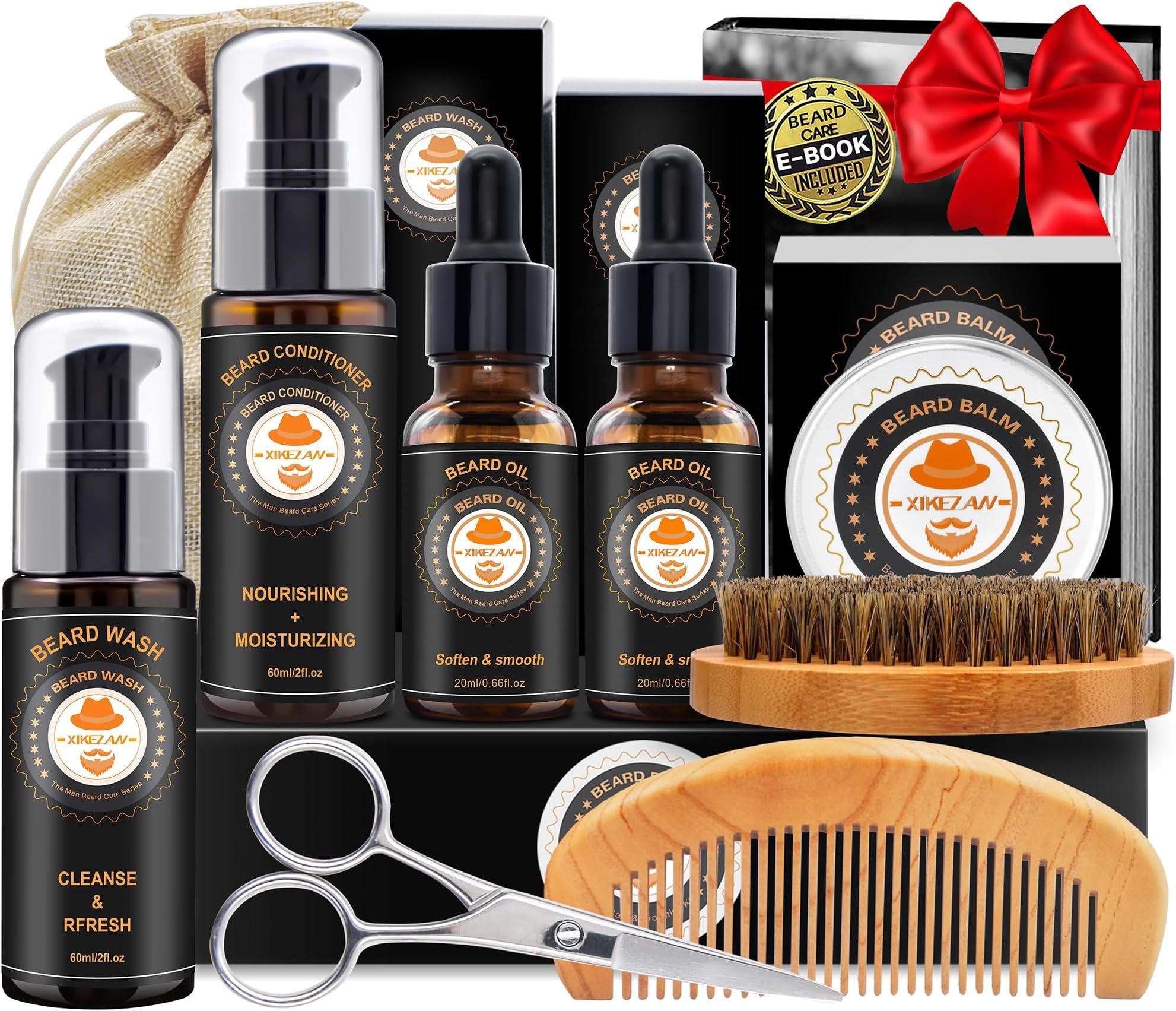 Amazon.com : MALE GOD Beard Kit w/Beard Oil, Balm, Brush, Comb ...