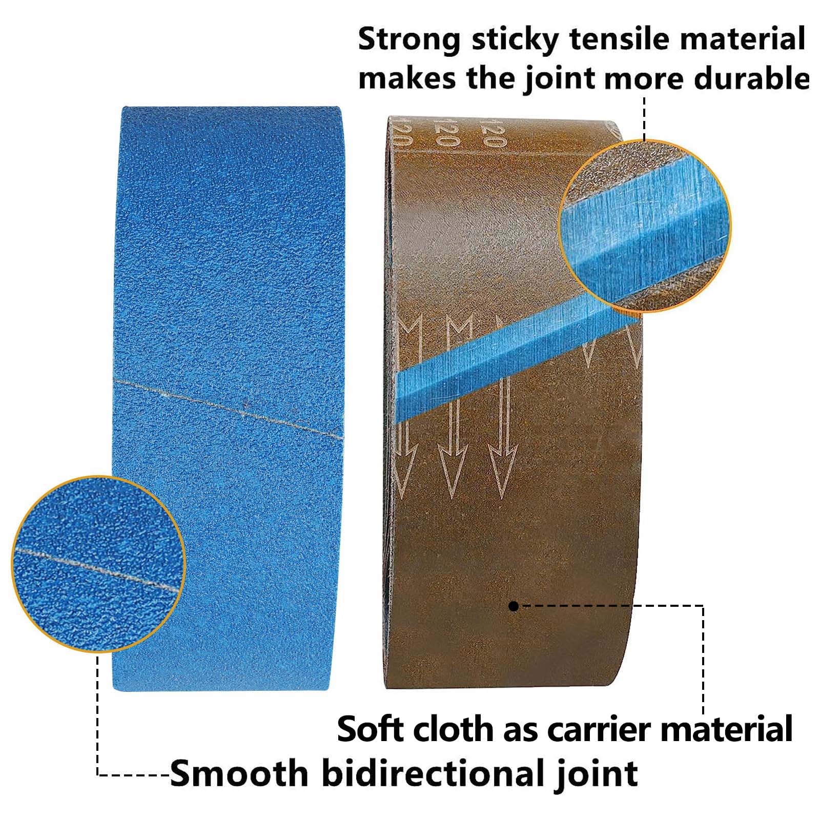 Snapklik.com : 4x36 Sanding Belts For Metal, 40 Grit 4 X 36 Inch ...