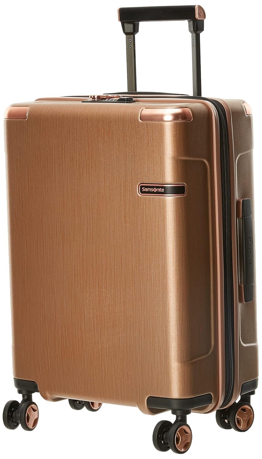 Samsonite Evoa Hardside Spinner Luggage 55cm with TSA Lock - Gold ...
