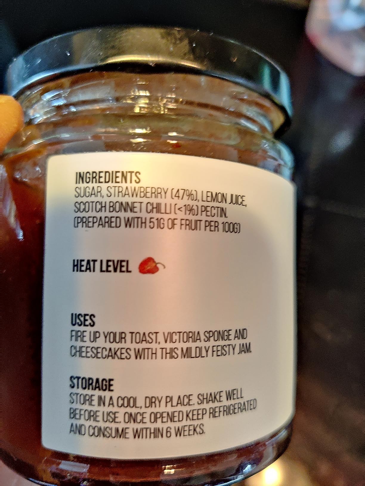 Chilli Mash Company Strawberry Chilli Jam - 190g, Sweet and Spicy ...