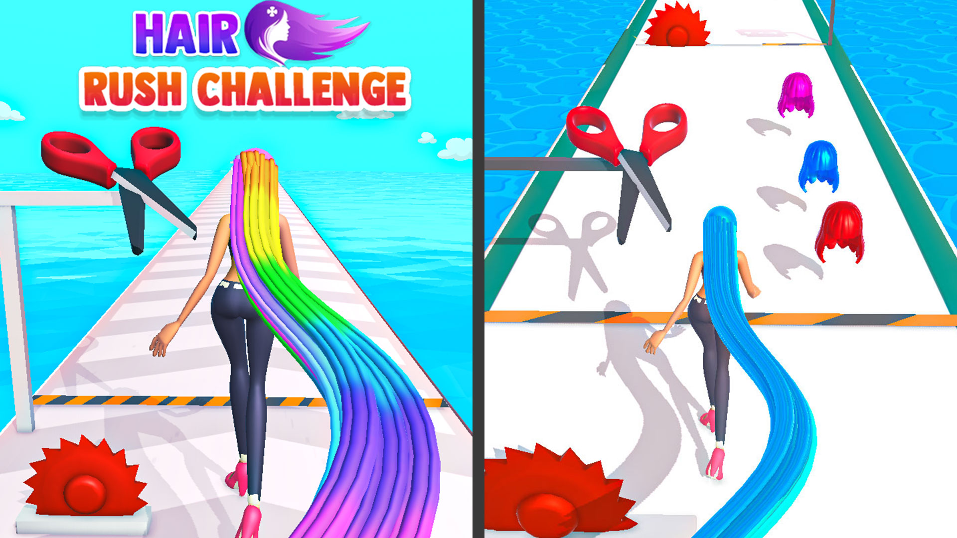 Hair Rush Challenge: Longer Hair Challenge Heels Run 3D - Long Hair ...