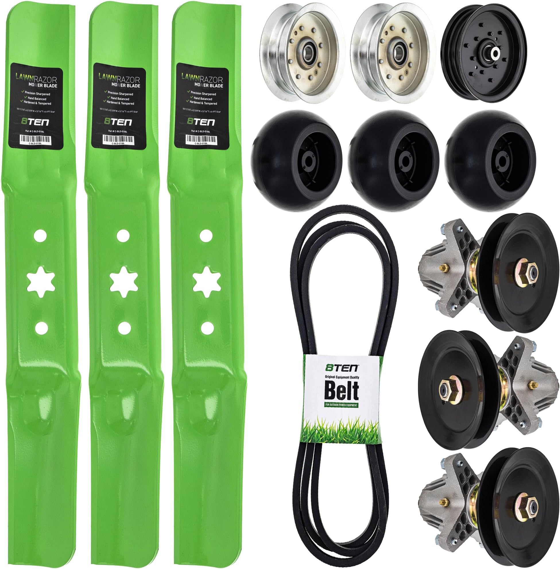 Amazon.com : 8TEN Deck Rebuild Kit for Cub Cadet 54 inch ZT1 ZT2 54 FAB Ultima Troy-Bilt Mustang ...