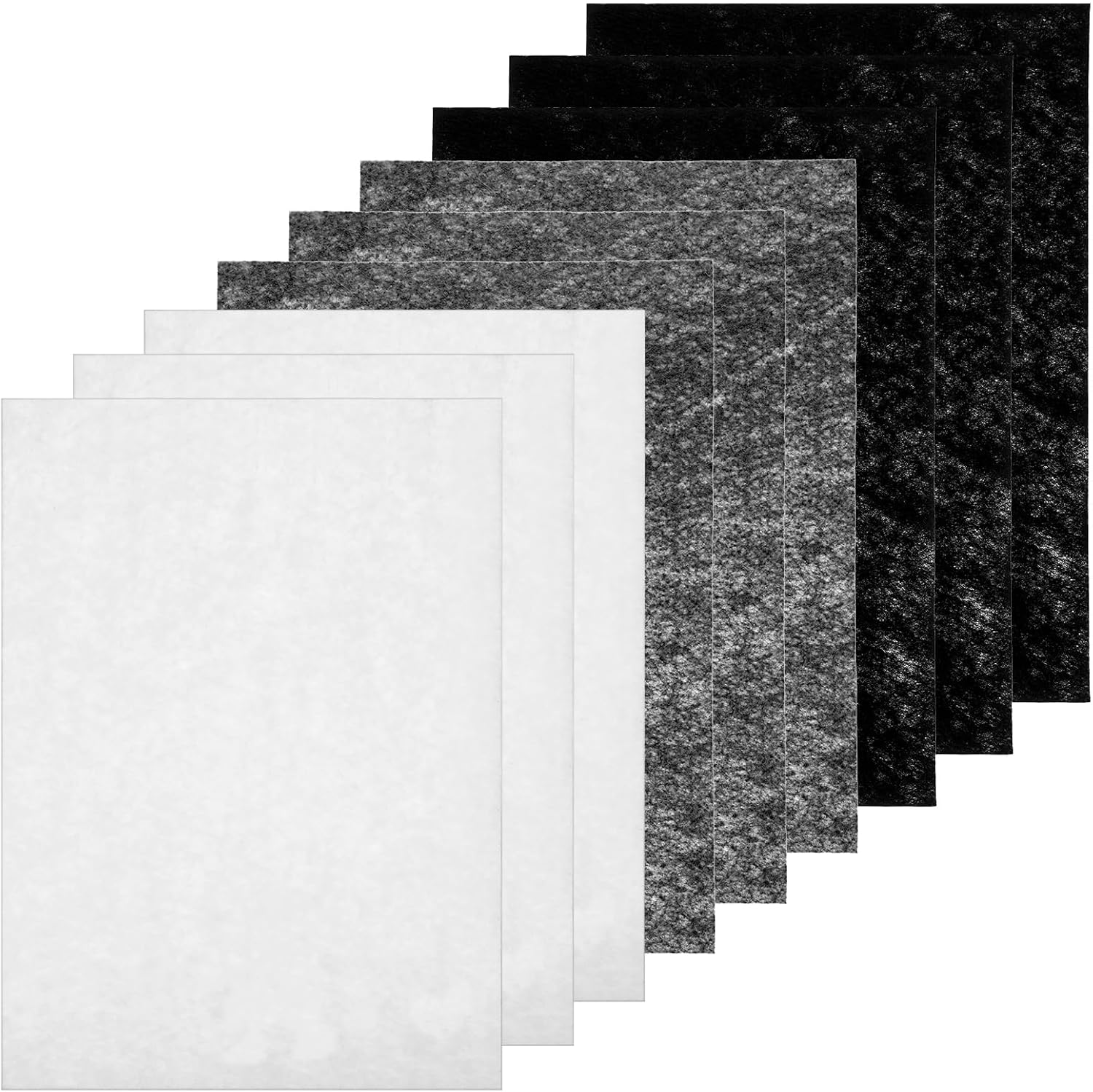 Amazon.com: Giantree 9 Pcs Felt Fabric Sheet for Crafts, 11.8" x 7.9 ...