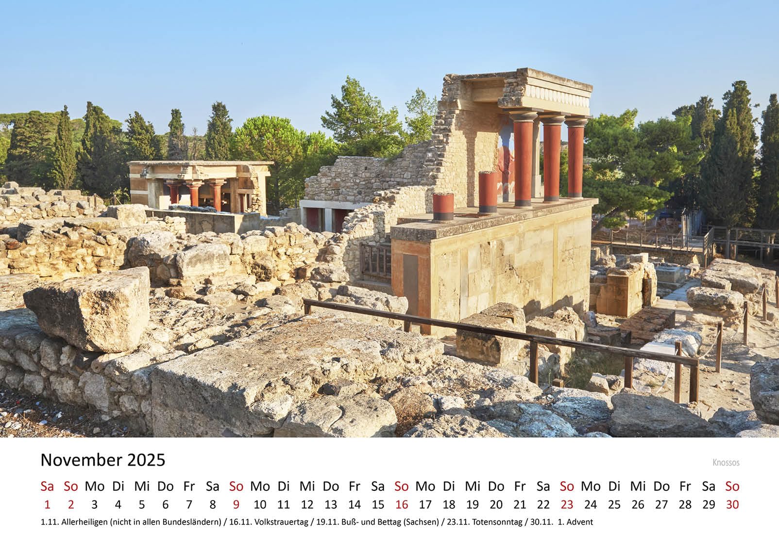 Calendario Creta Santorin Mykonos Calendario Da Parete 2026 Isole ...