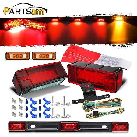 Amazon.com: Partsam Submersible Led Truck Trailer Lights Kit 12V ...
