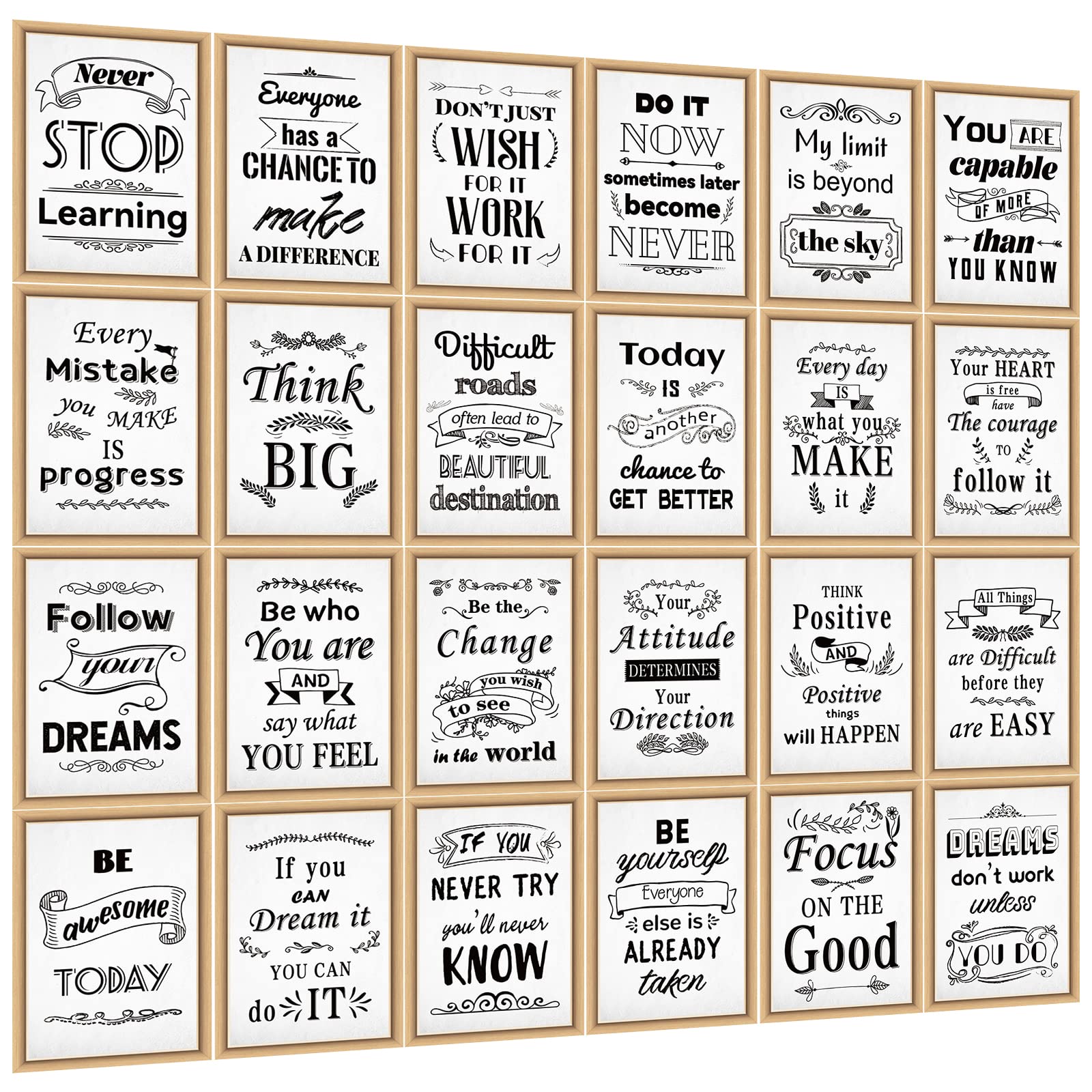 Buy 24 Motivational s for Classroom School Decorations, Growth Mindset ...