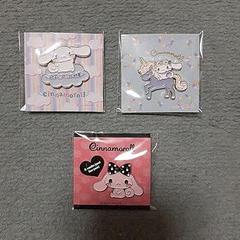 Amazon.co.jp: Cinnamoroll Pins Collection 20th Anniversary Set of 3 ...