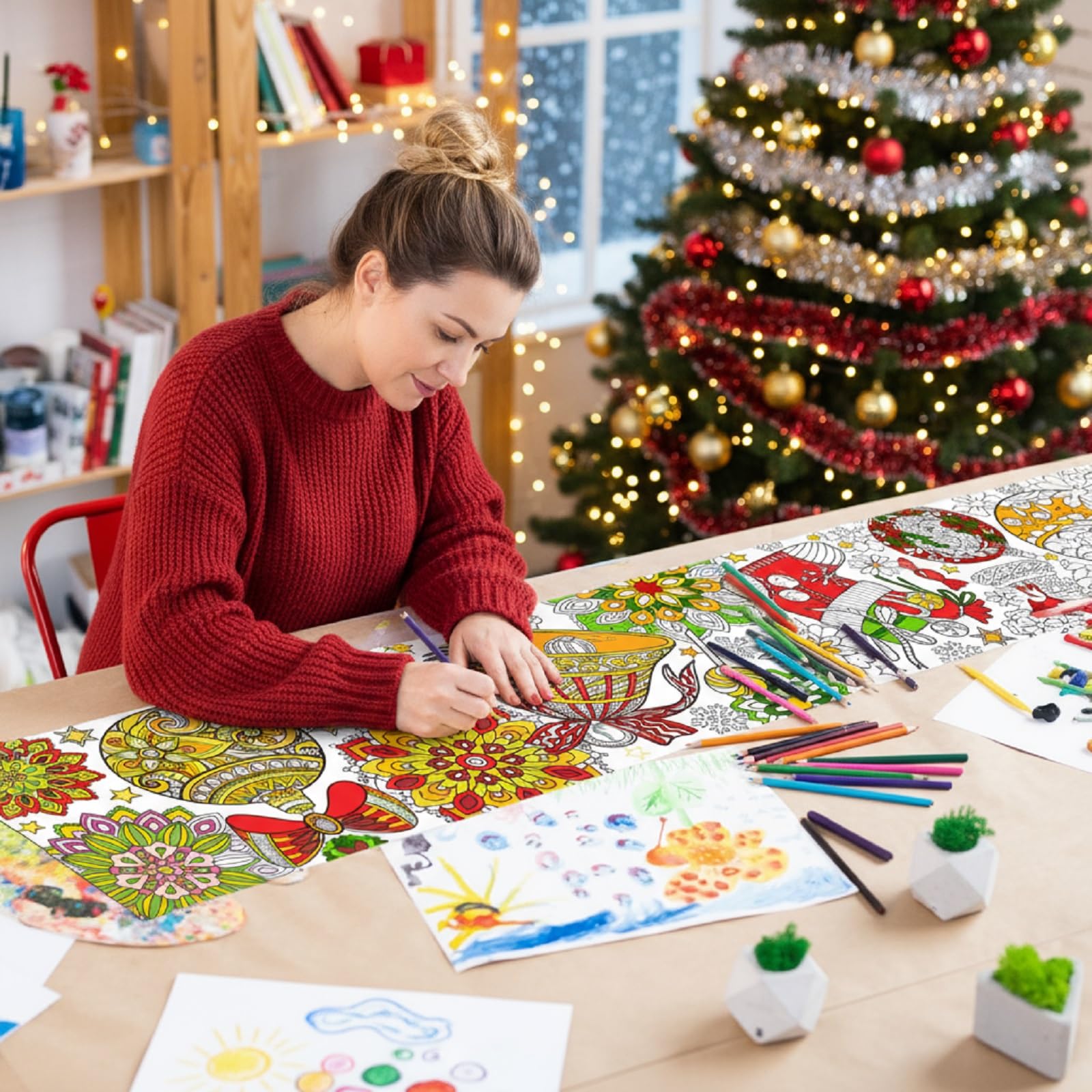 Snapklik.com : Pasimy 3 Pieces Giant Coloring Posters 11.8 X 118 Inch ...