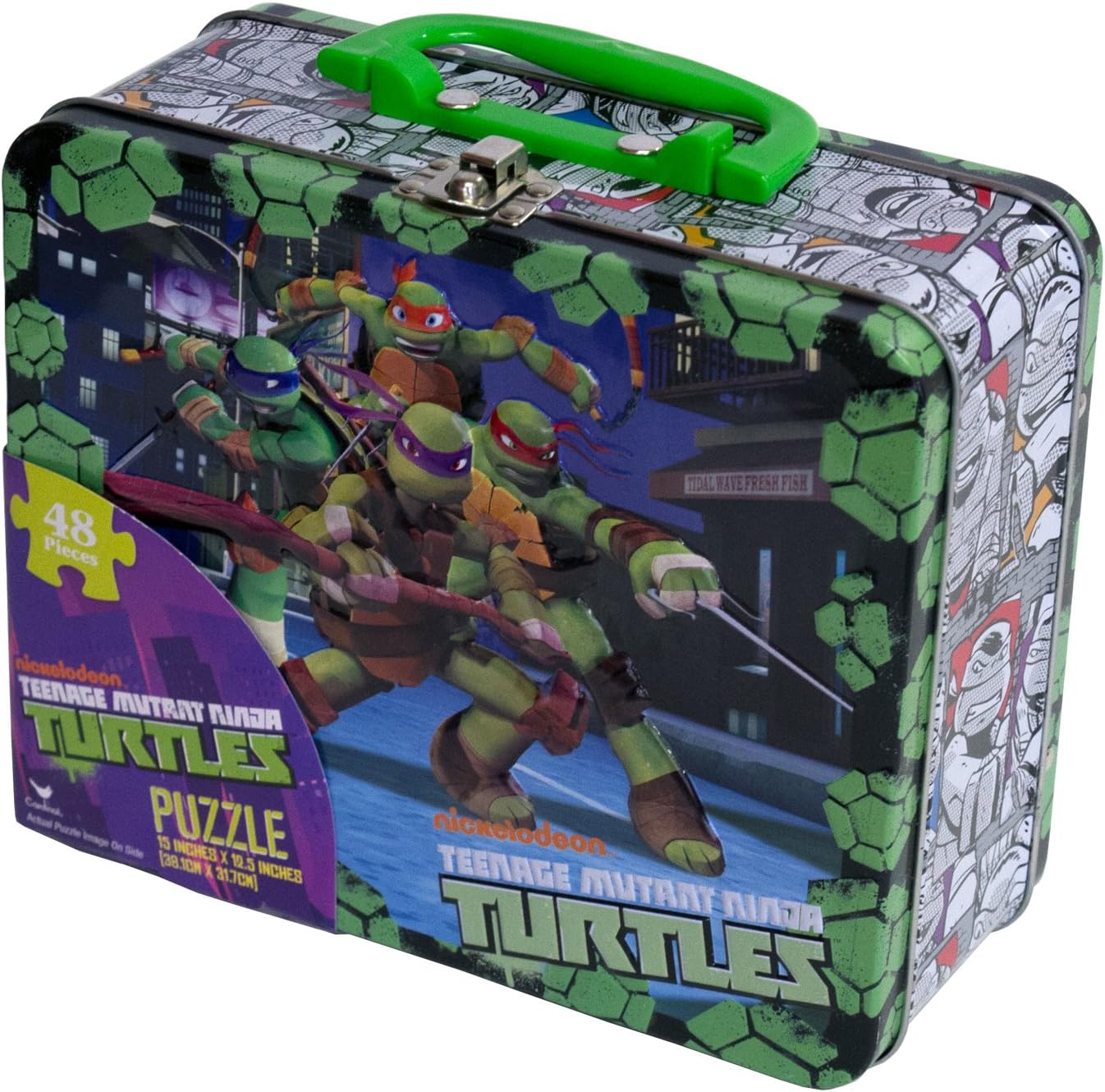 Amazon.com: Nickelodeon TMNT Puzzle in a Lunch Box (48-Piece) : Toys ...