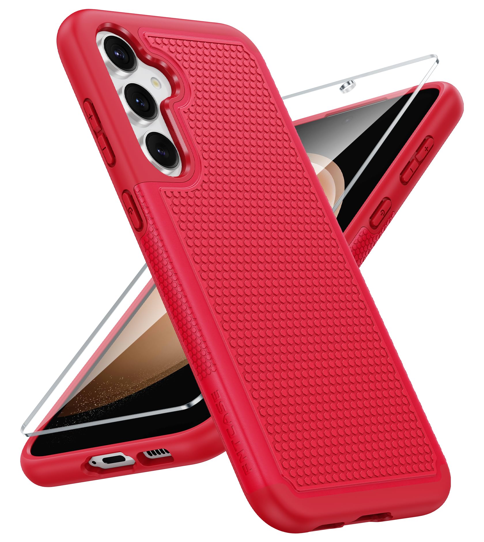 Amazon.com: FNTCASE for Samsung Galaxy S23-FE Case: Dual Layer Protective Heavy Duty Cell Phone ...