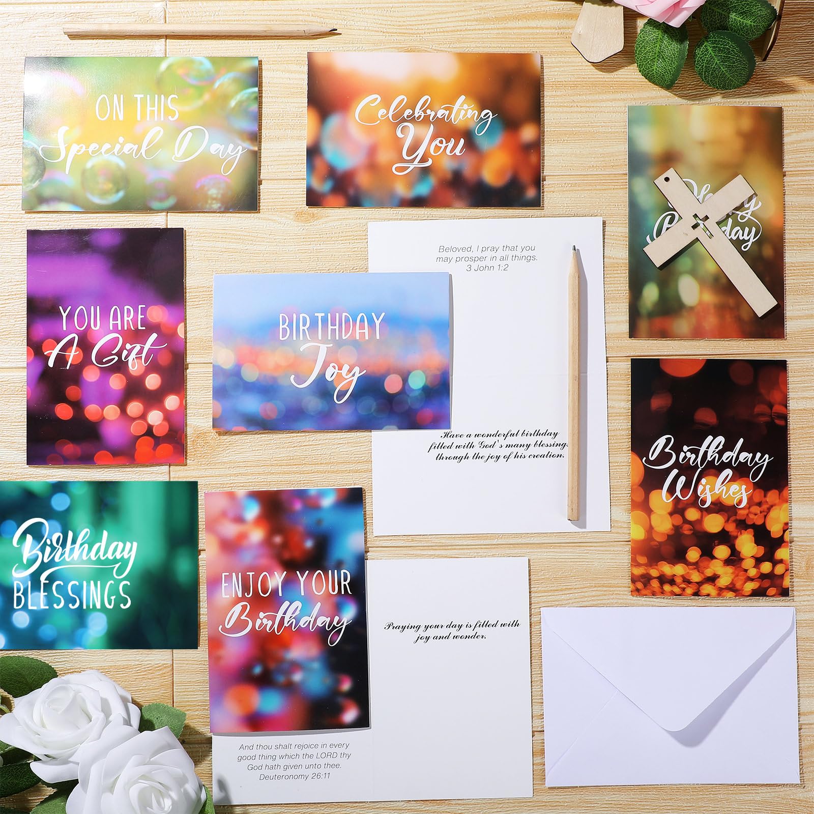 Snapklik.com : Zhanmai 80 Pack Religious Christian Birthday Cards Bulk