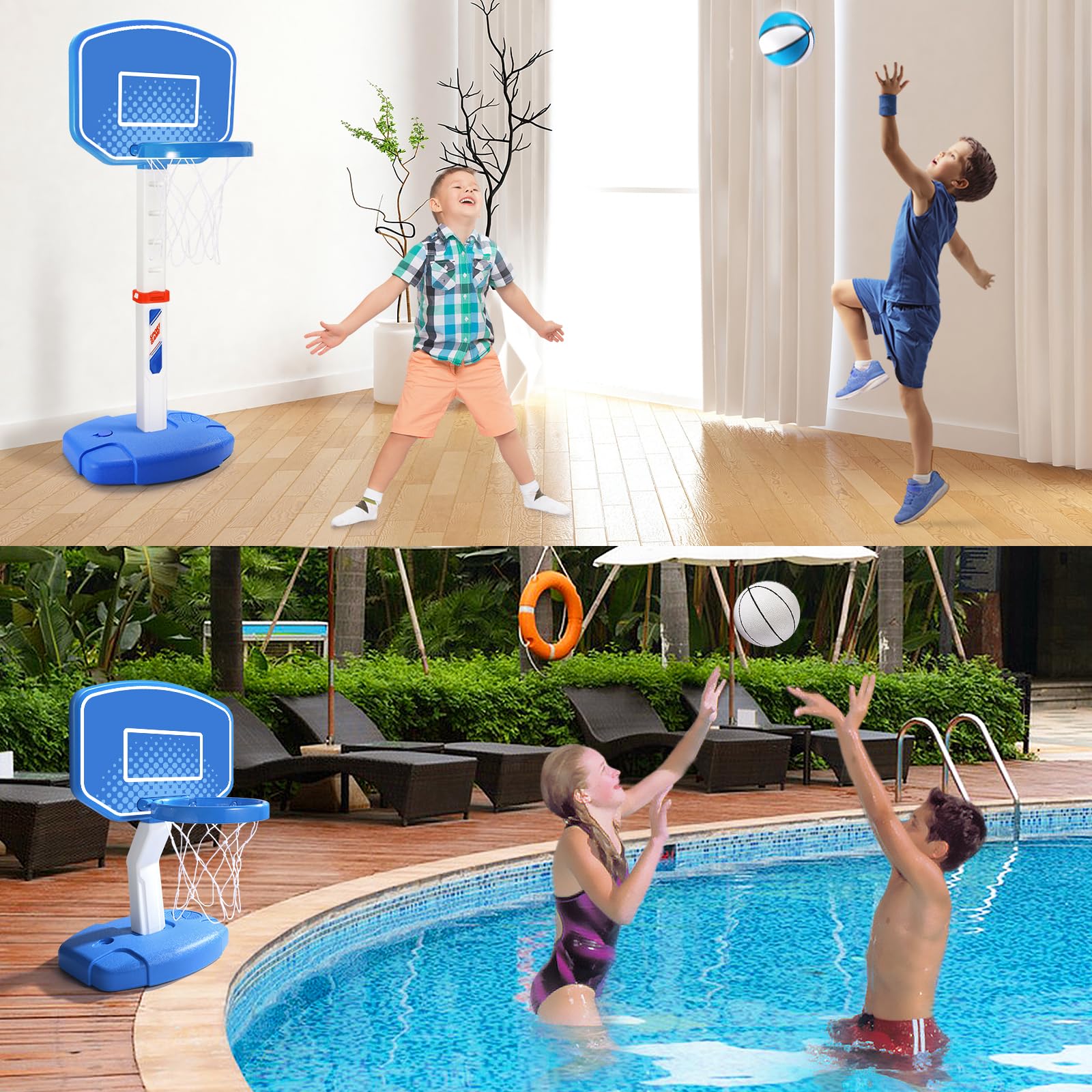 Pool Basketball Hoop Poolside Basketball Hoop for Swimming Pool | Pool ...