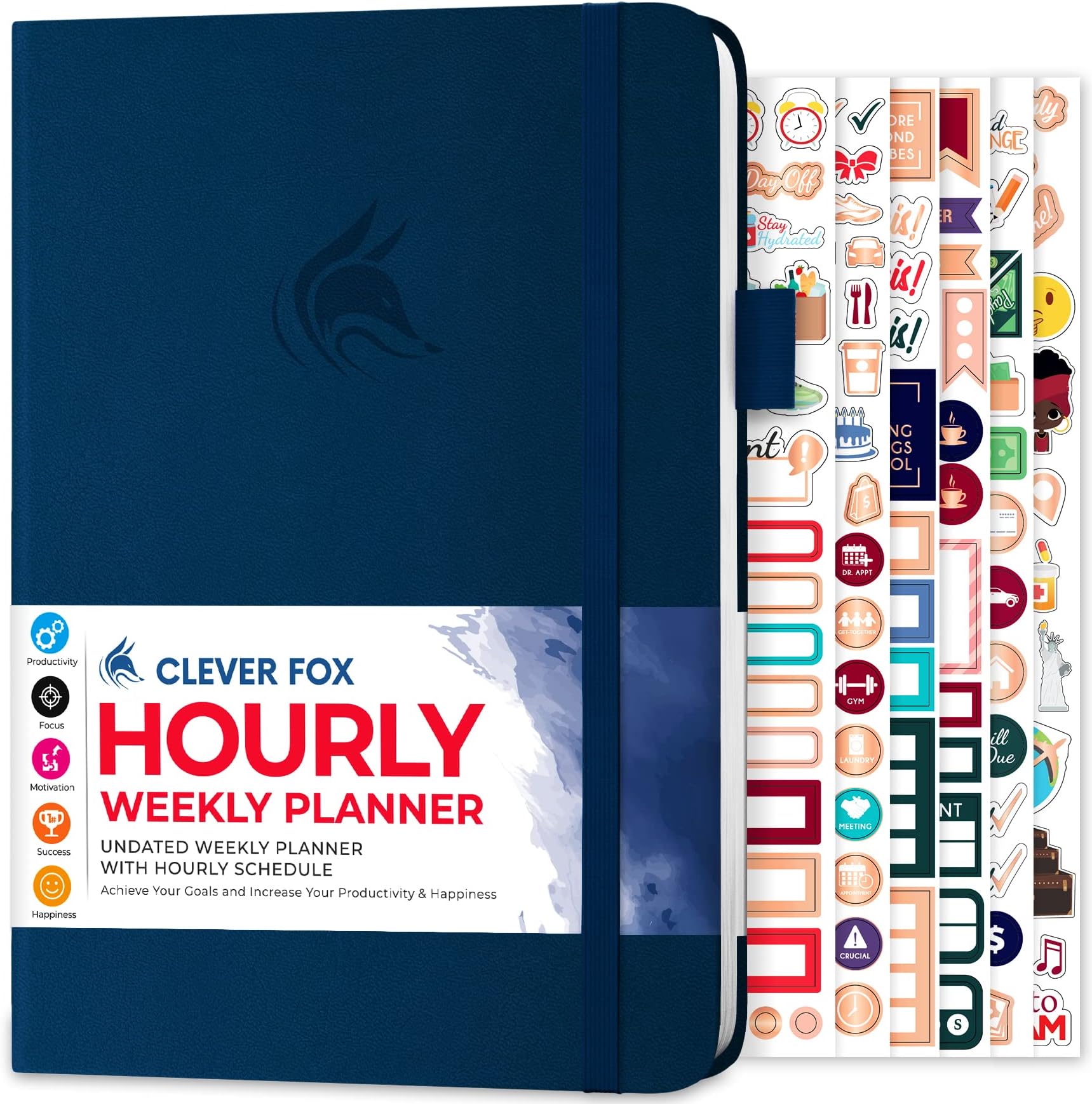 Amazon.com : Clever Fox Planner Schedule – Undated Weekly & Monthly ...
