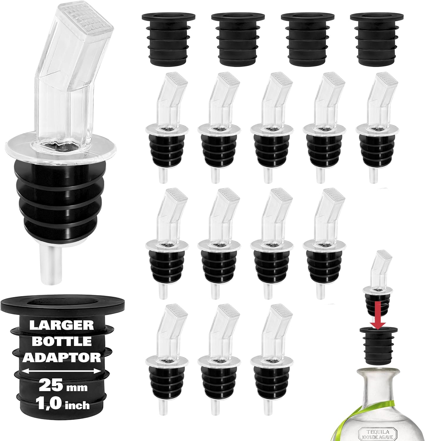 Amazon.com: Esatto Pourer with Screen - Premium Quality Liquor ...