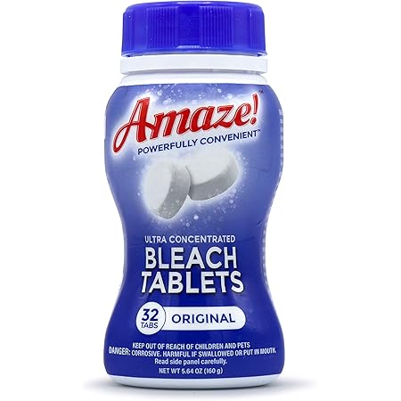 Amazon.com: GuardH Bleach Tablets - 40 count. Bleach for laundry and ...