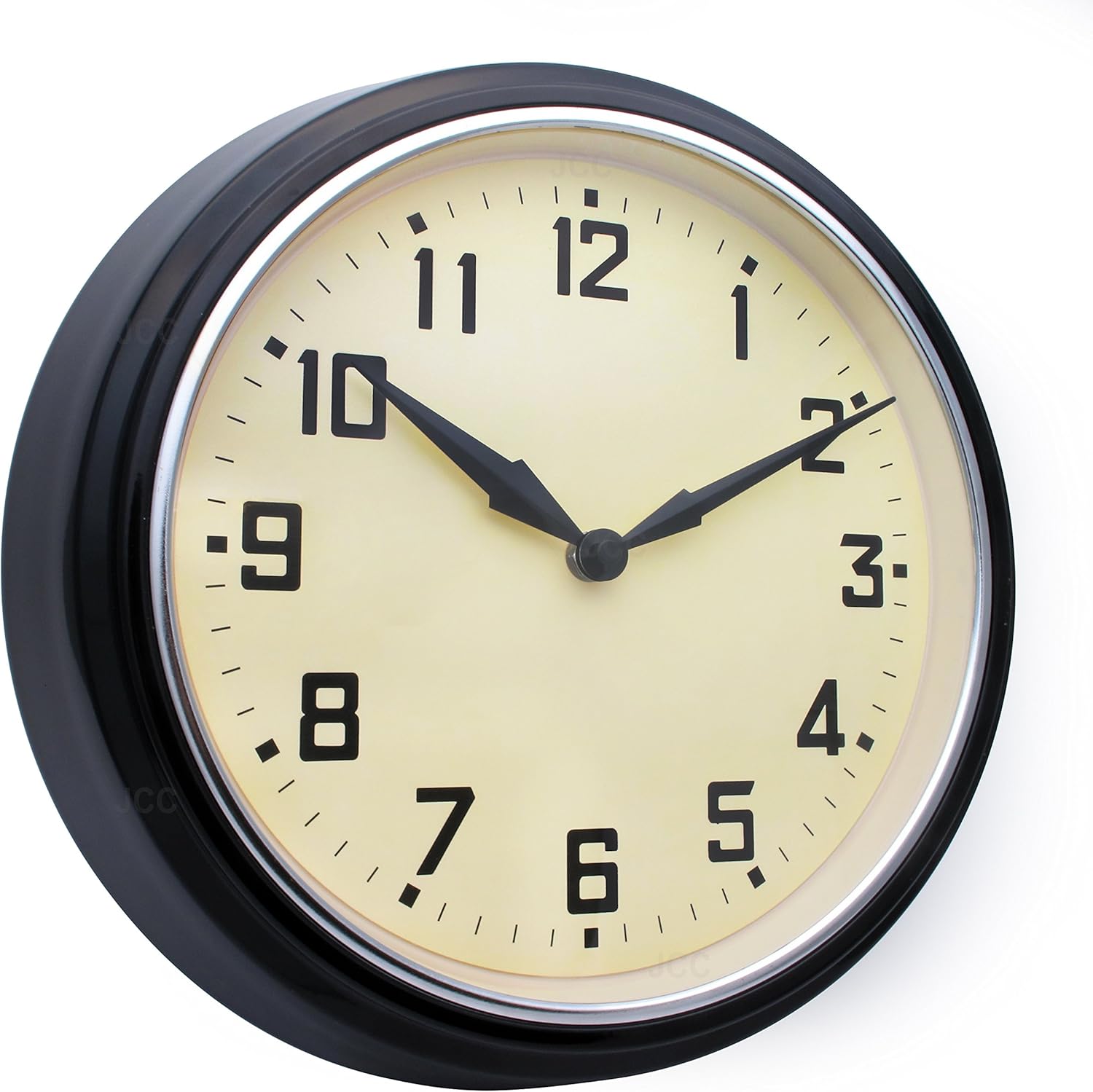 Amazon.com: JCC 12 inch Large Number Round Retro Decorative Non Ticking ...