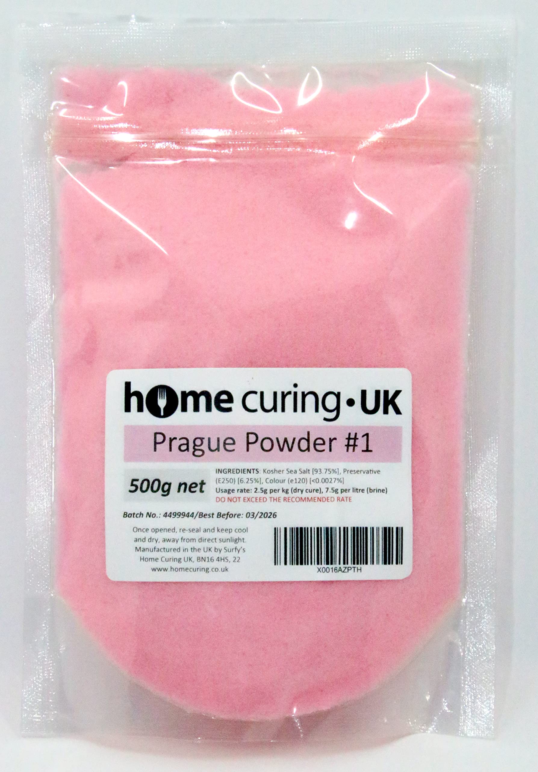 Buy Surfy's Prague Powder #1 (Instacure No.1) Pink Curing Salt (500g ...