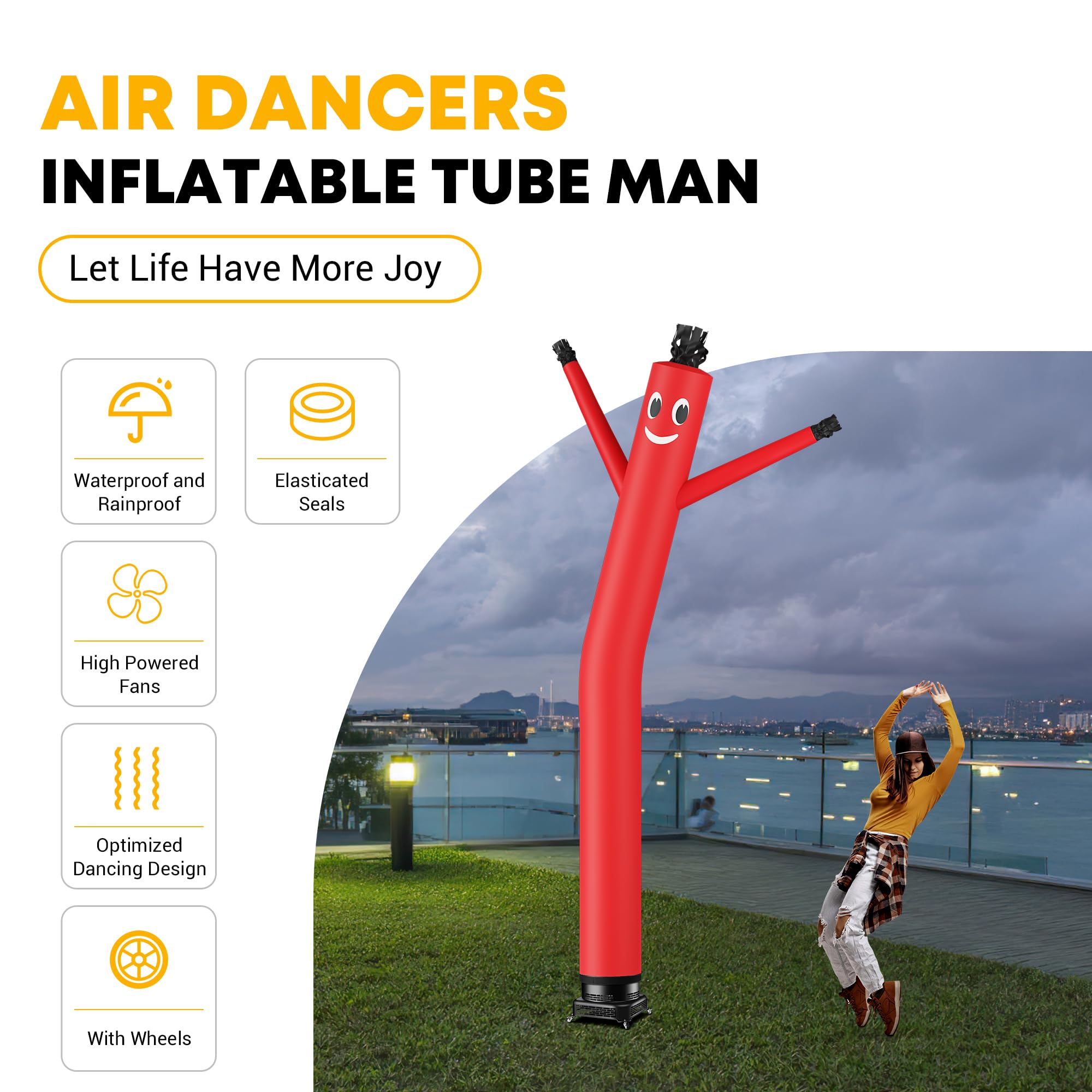 Snapklik.com : 20FT Air Inflatable Waving Tube Man Set