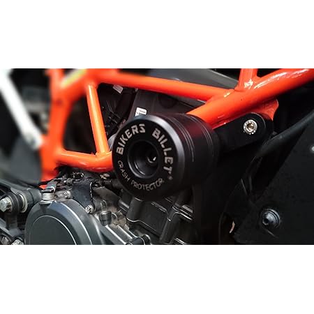 Bikers Billet Frame Protectors (KTM Duke 200/250/ 390) Black : Amazon ...