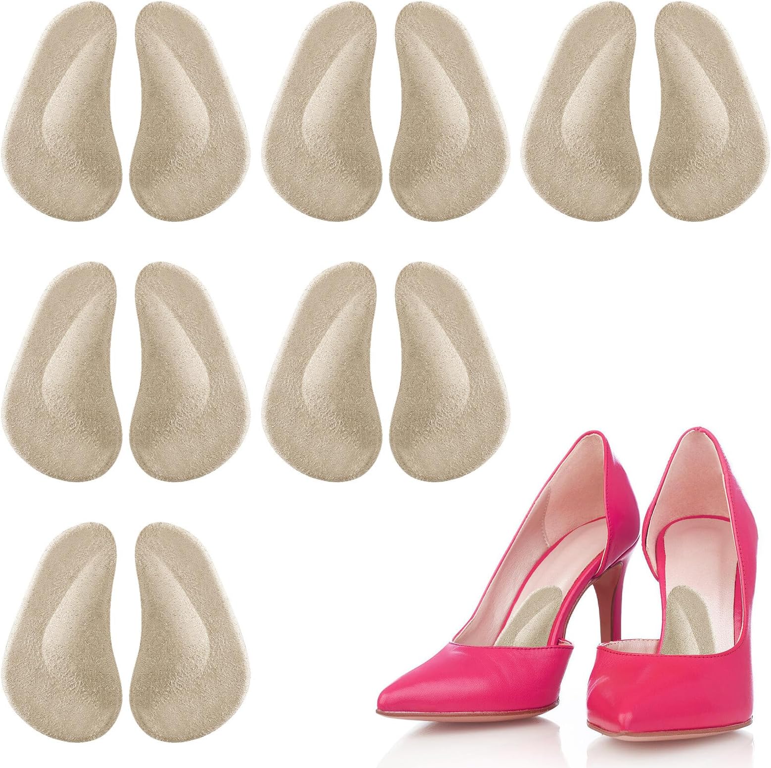 Amazon.com: Madholly 6 Pairs Arch Support Gel Insole for Flat Feet ...